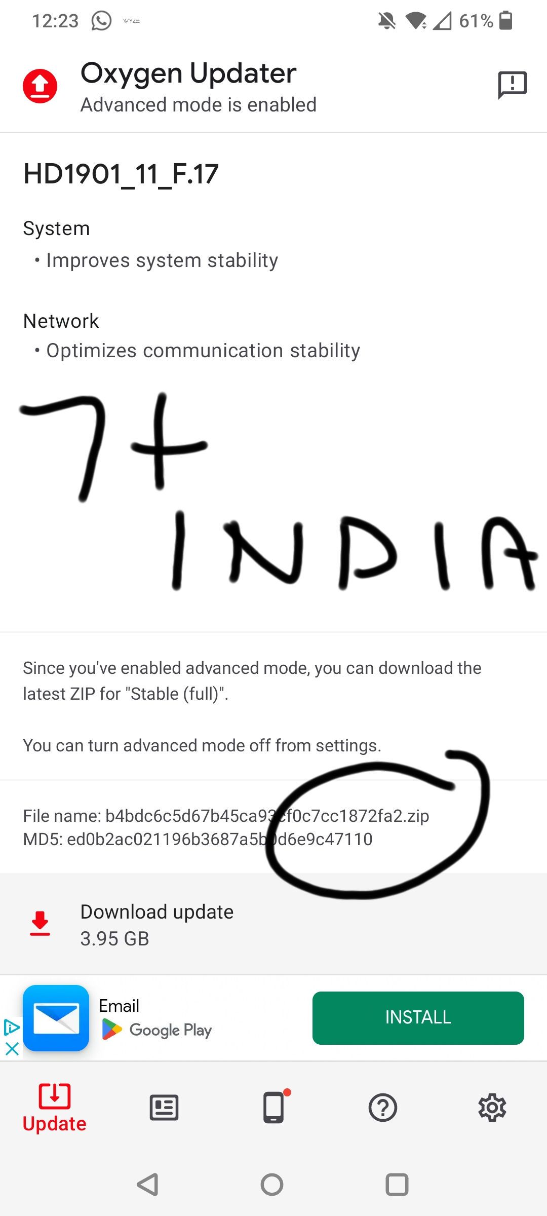 Why both india and global version showing HD1901 can i install this on ...