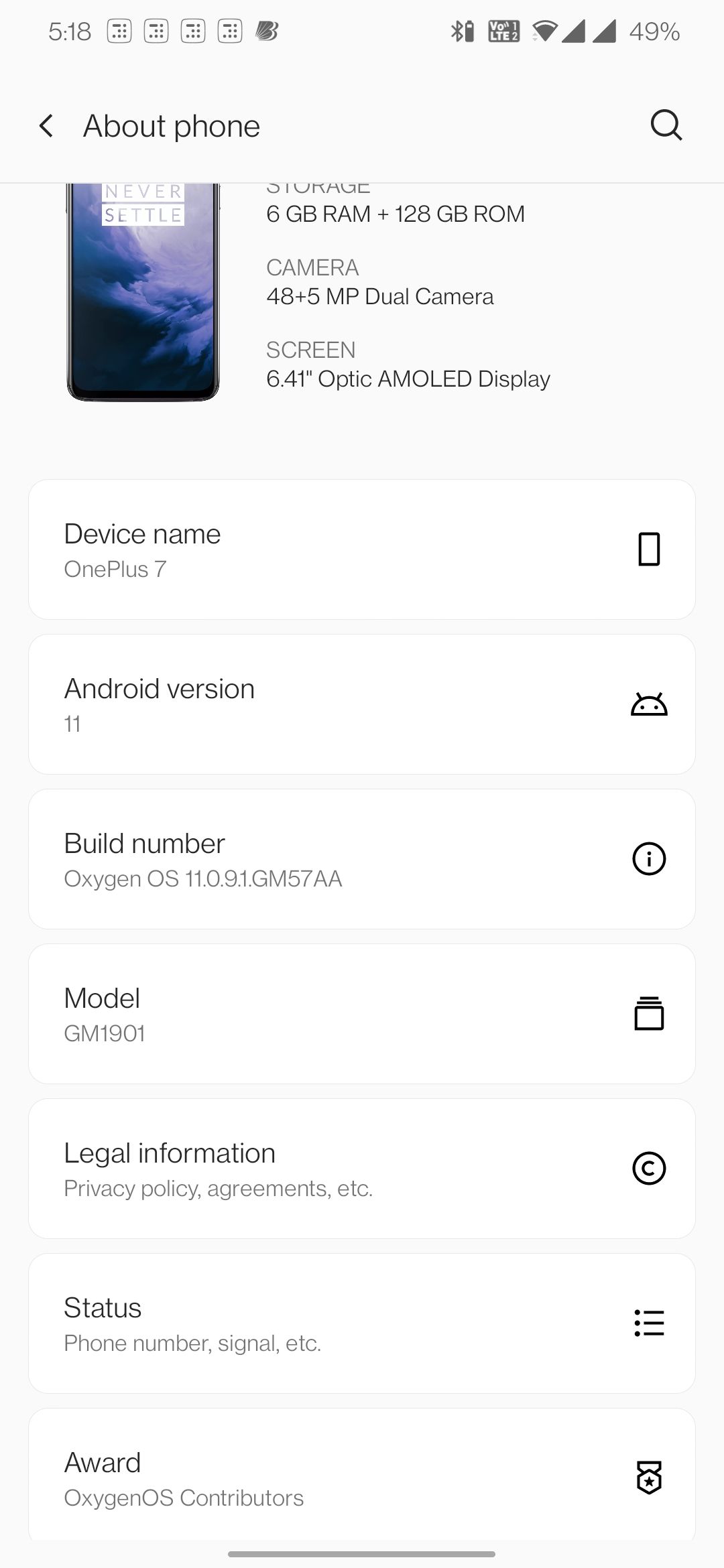 I have OnePlus 7T (HD1907) USA ModelI have a pending Softwar