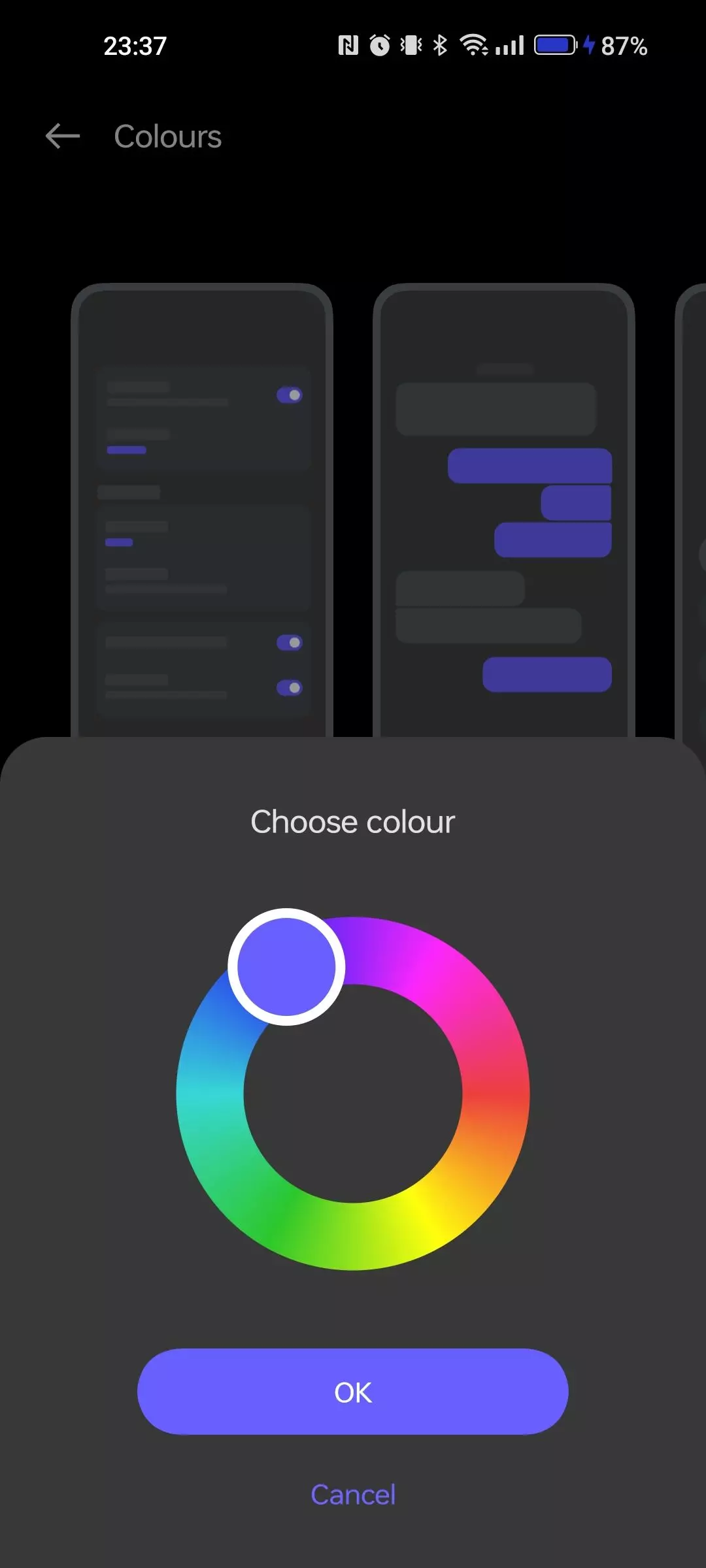Custom colour picker