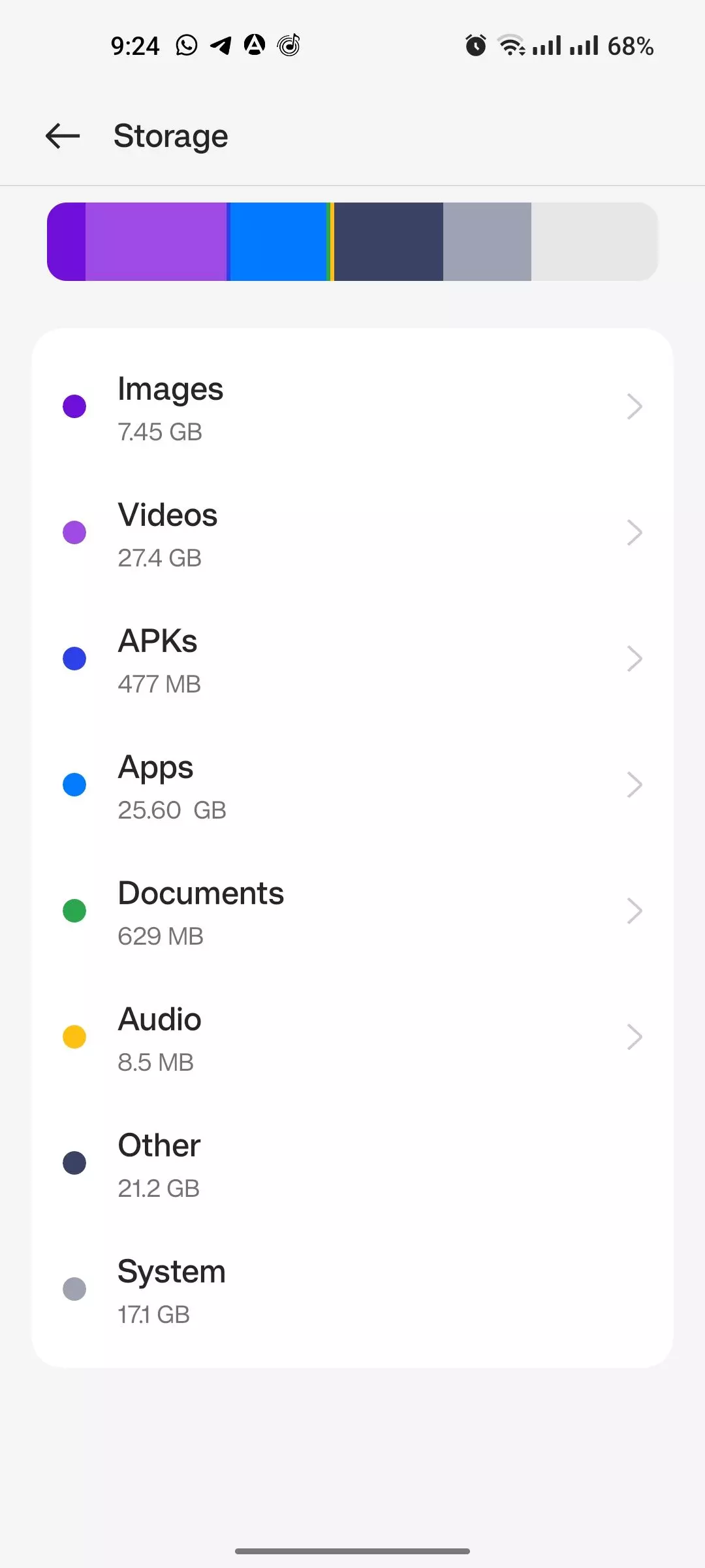 Hi my system storage is getting full most of my storage was