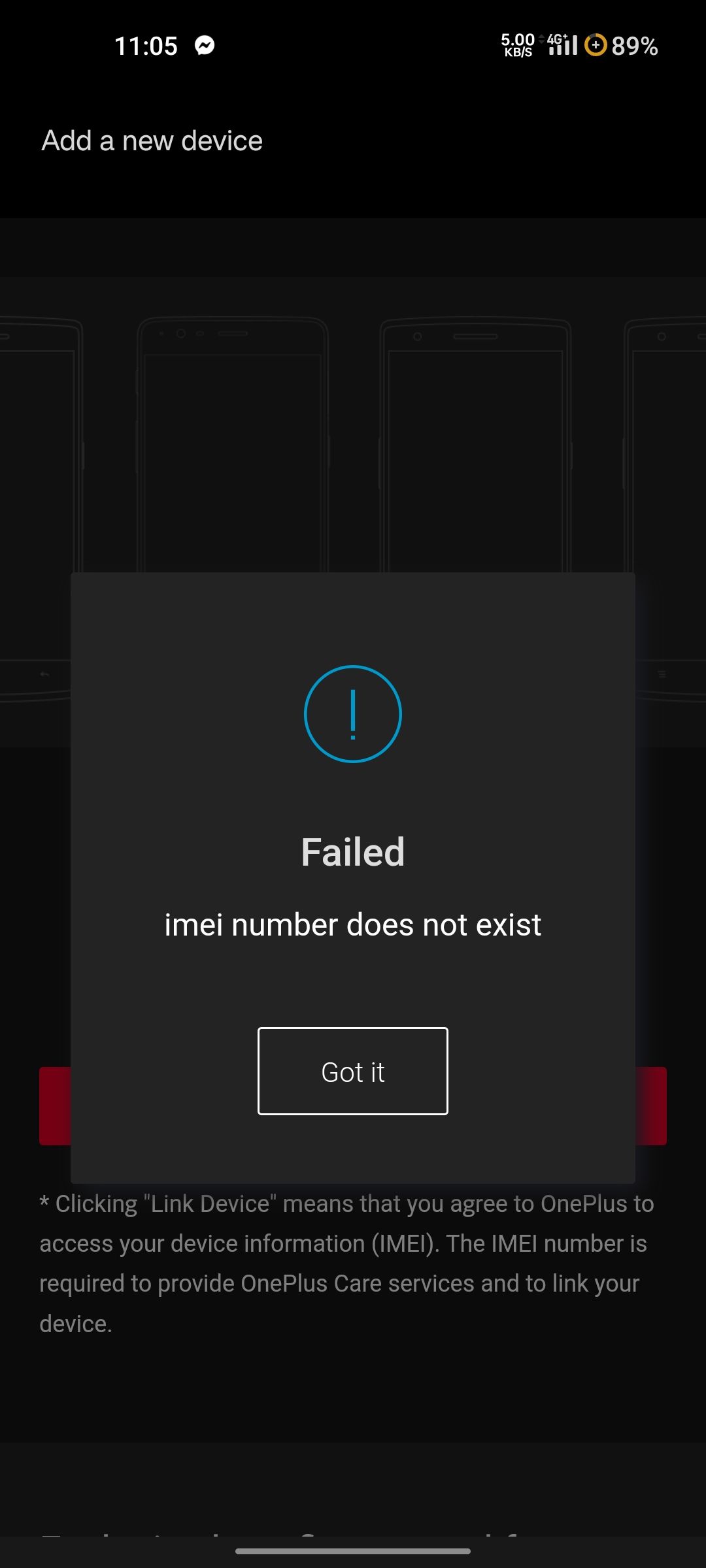 Why my imei number does not exist