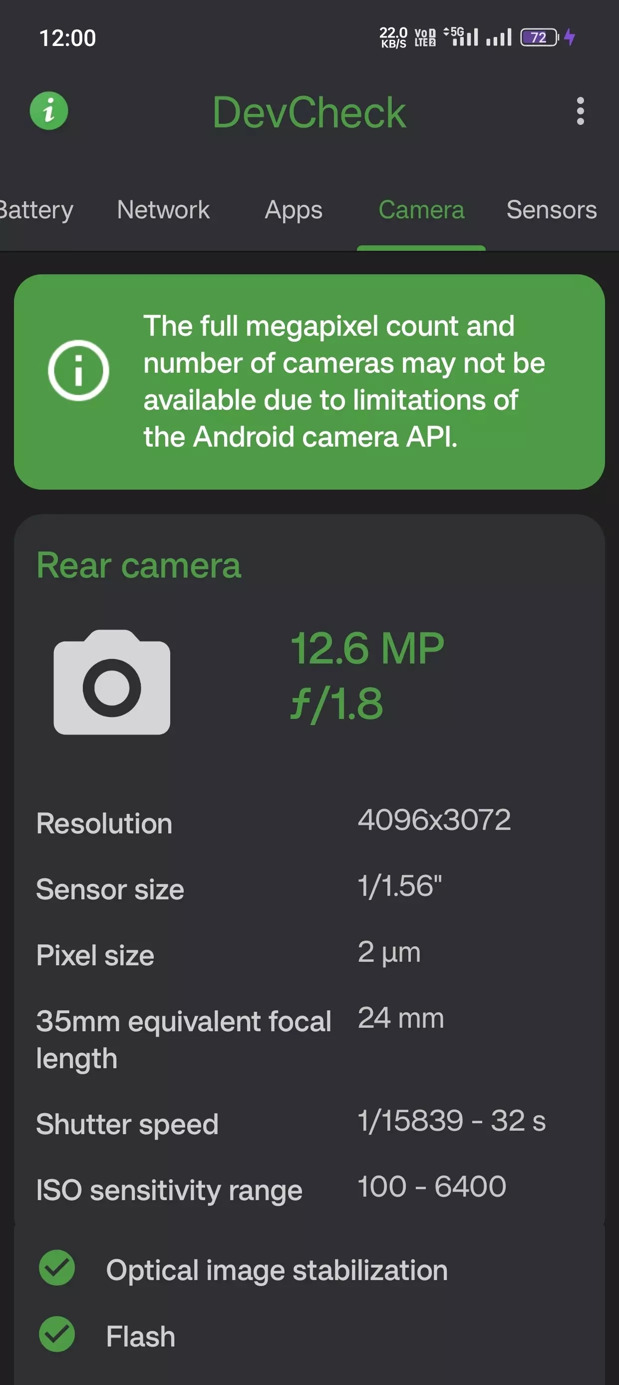Can anyone say why it is showing 12.6 megapixel and there is