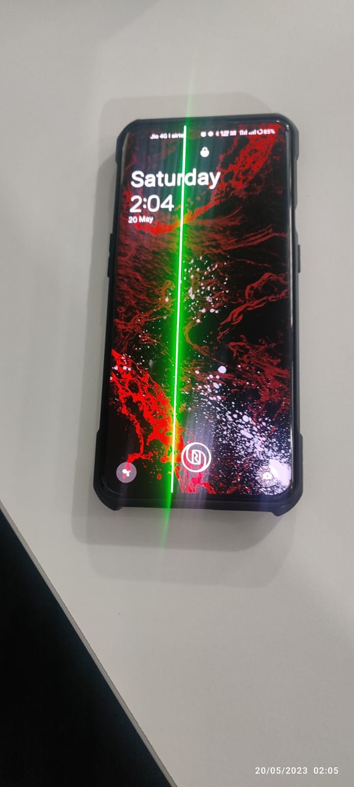 I Have Been Seeing Green Line On My Phone Since This Morning I Have Been Seeing Green Line On My Phone Since This Morning