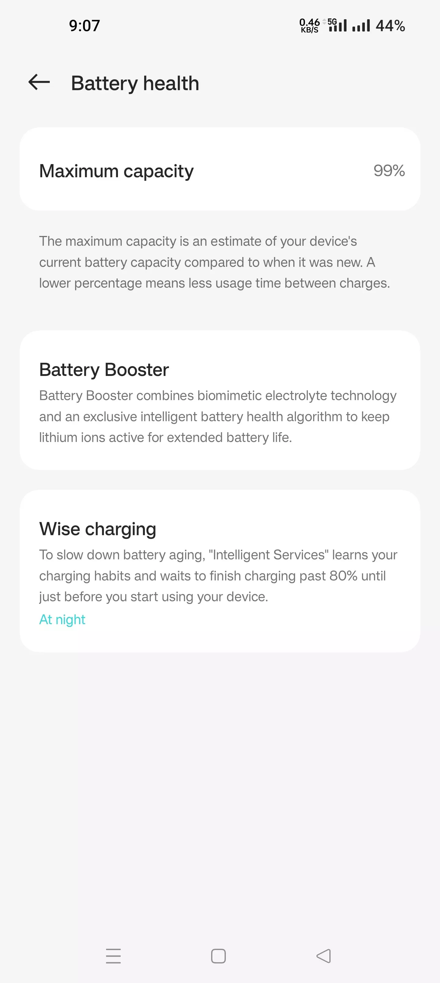 Share your Battery Health Oneplus 11