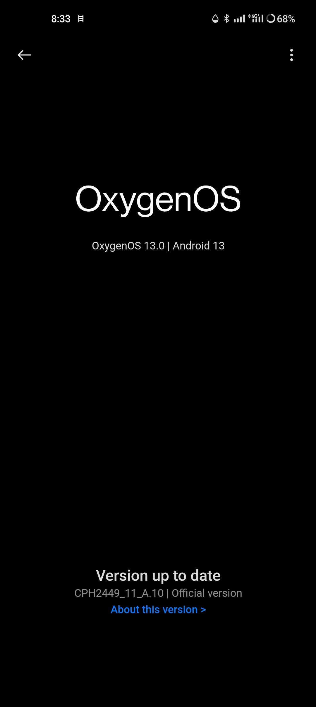 Oxygen OS 13 update for Model : CPH2449 variant
