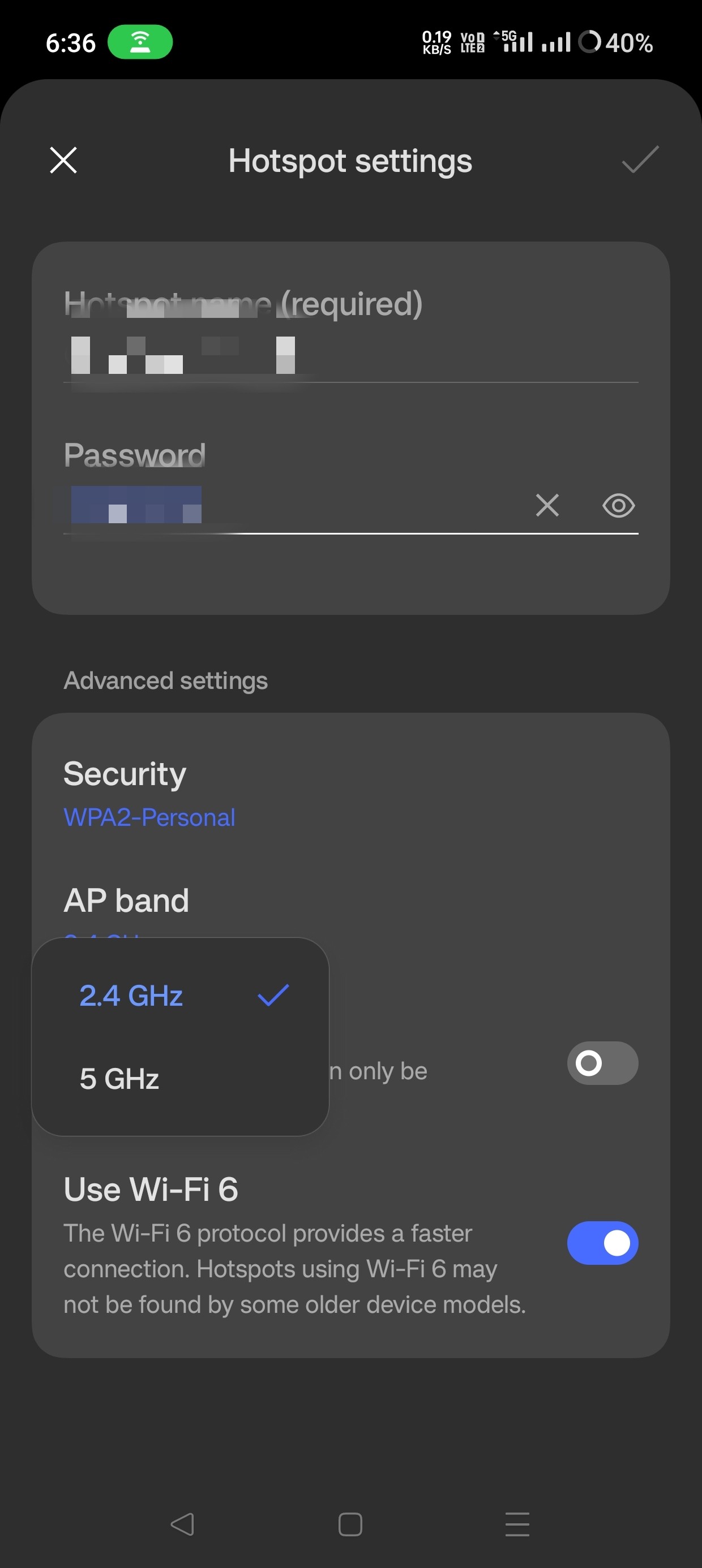 5G Hotspot in OP11R