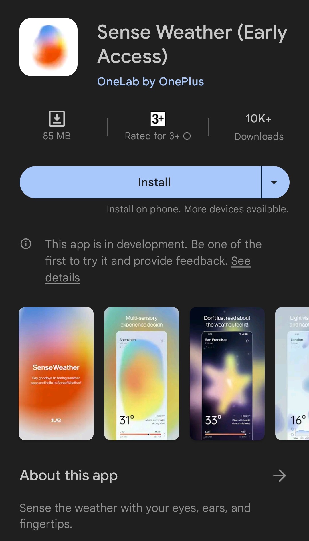 The weather app is not working on the OnePlus 7