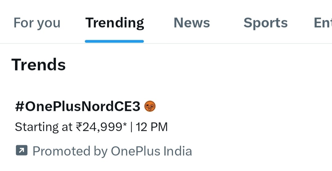 One plus launch trending in India