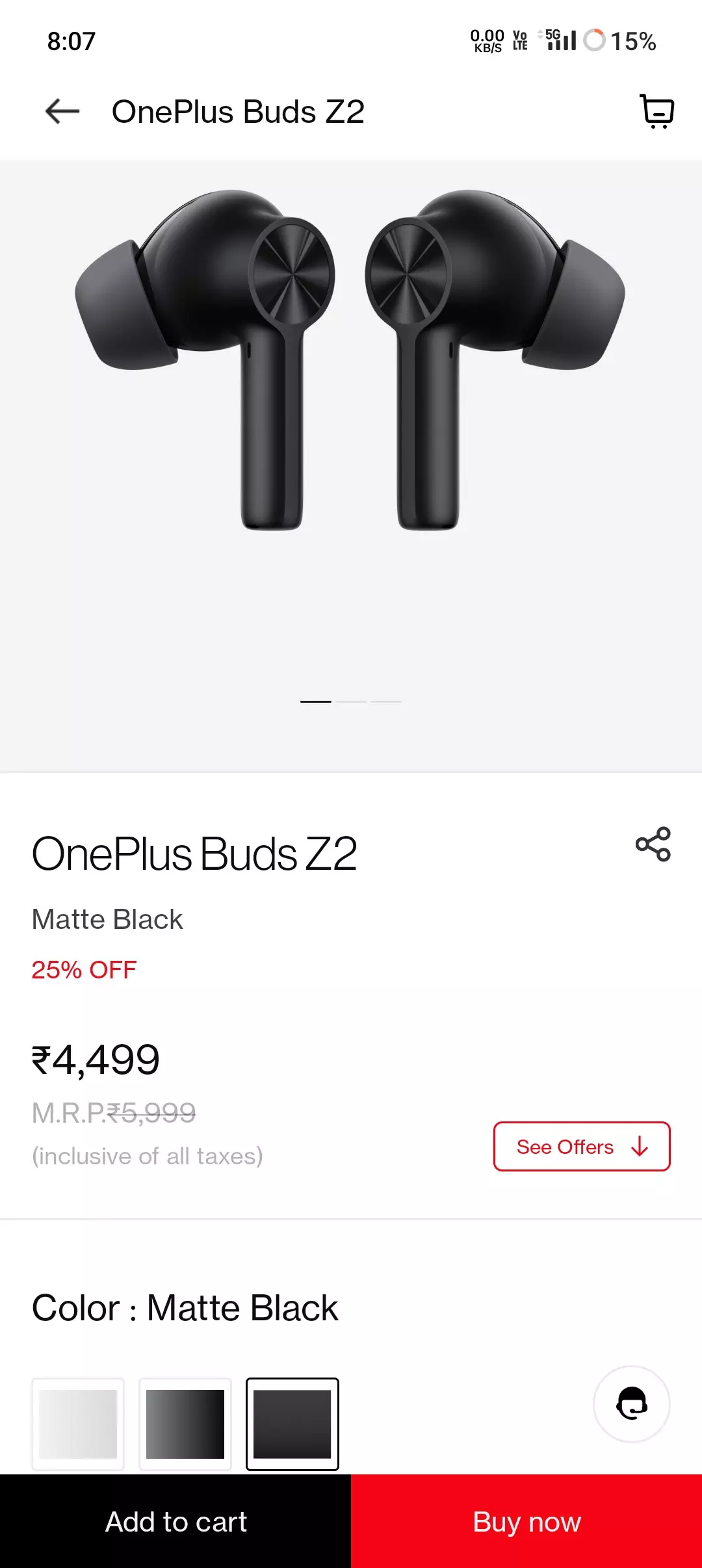 OnePlus Buds Z2 New Color