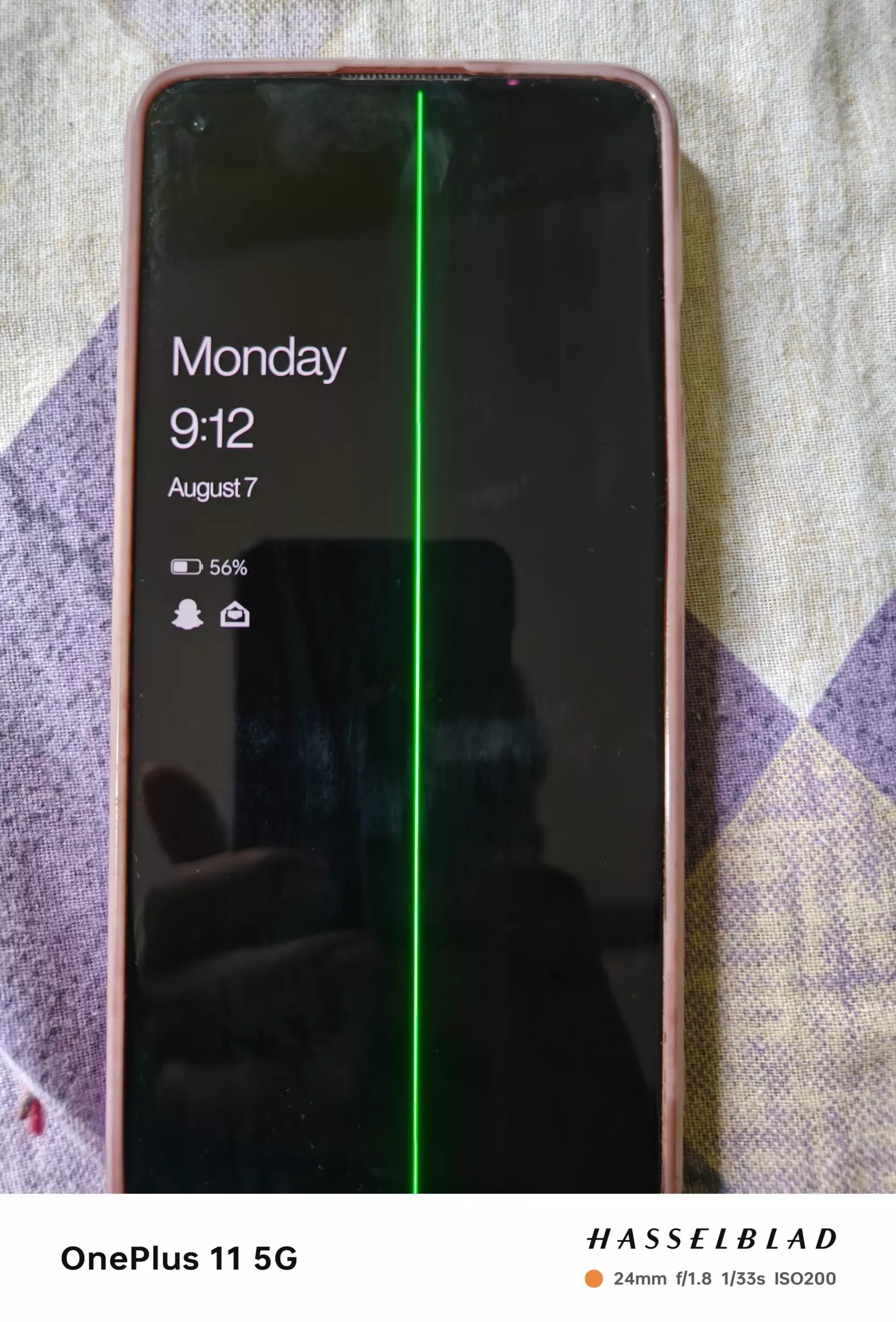 Green line issue in OnePlus 9r