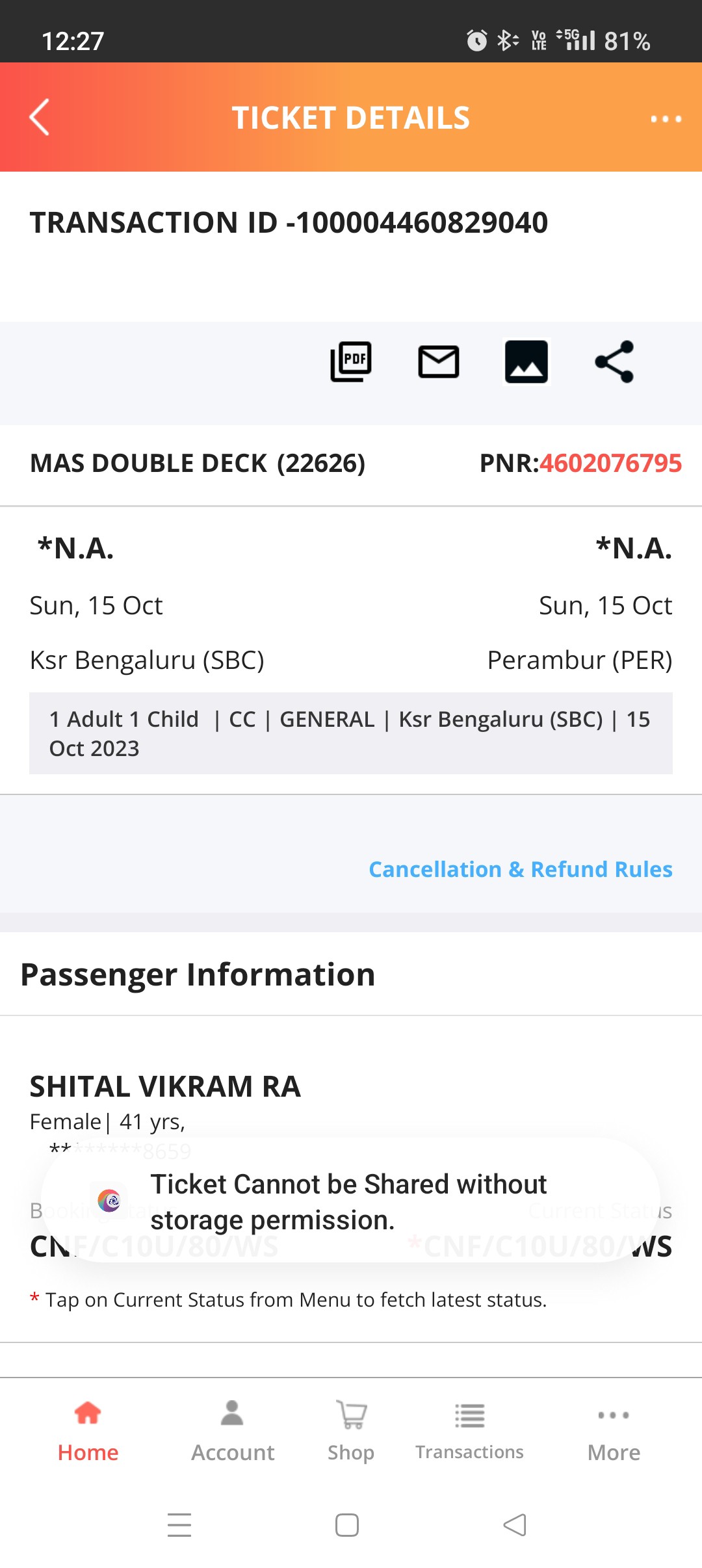 I am also facing the same concerns.Issue 1: IRCTC app not wo