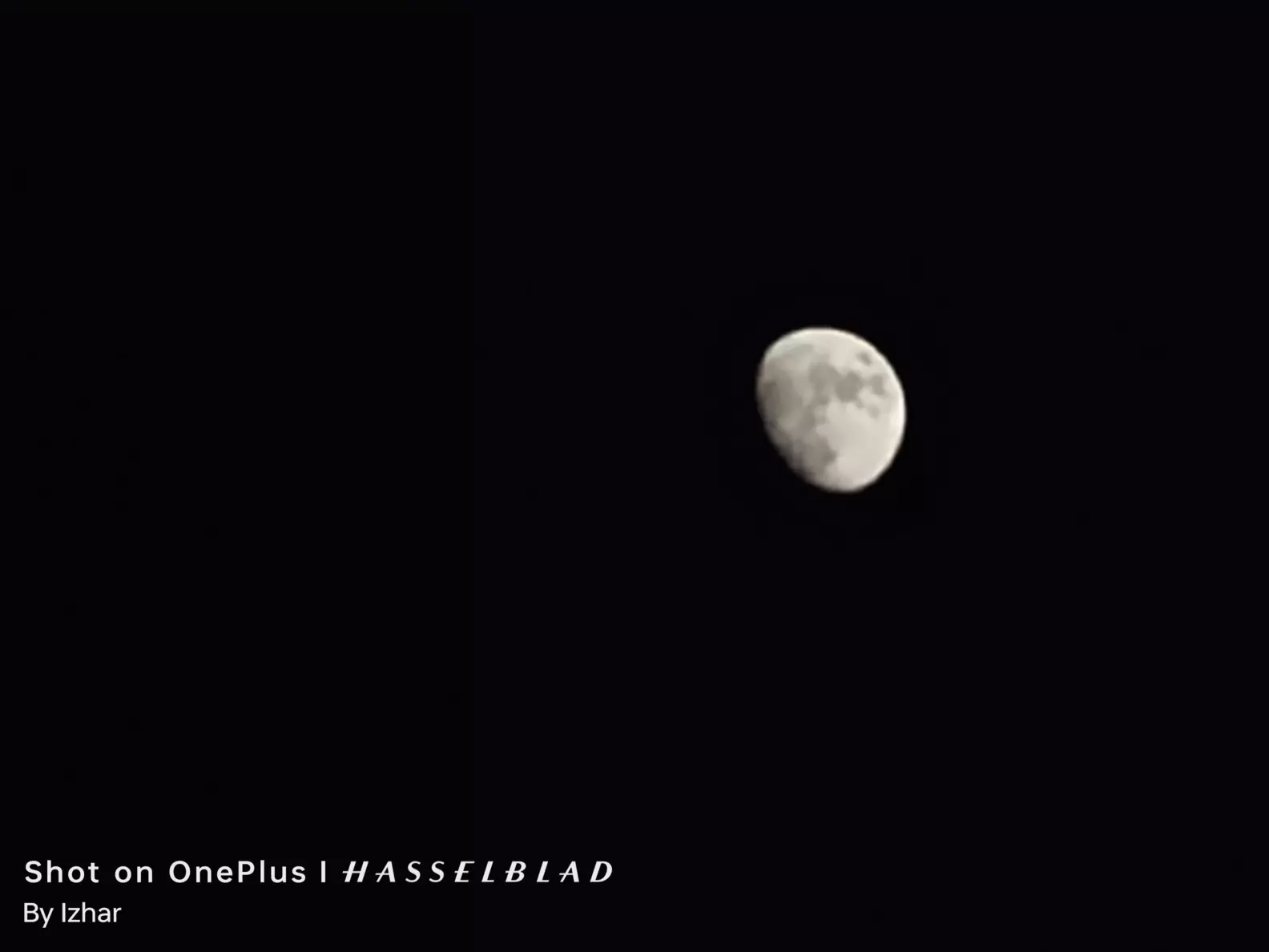 Captured moon on OnePlus 11