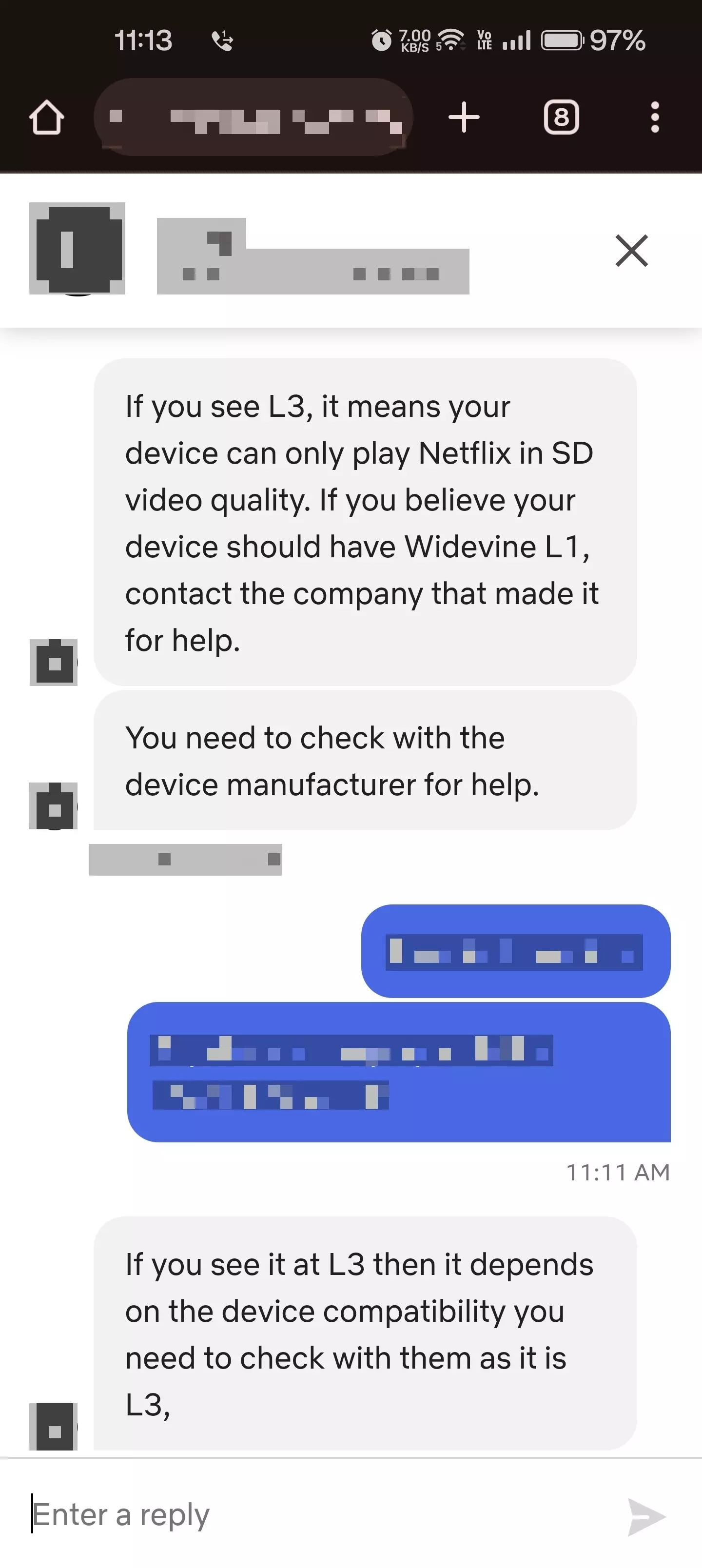Netflix playback quality