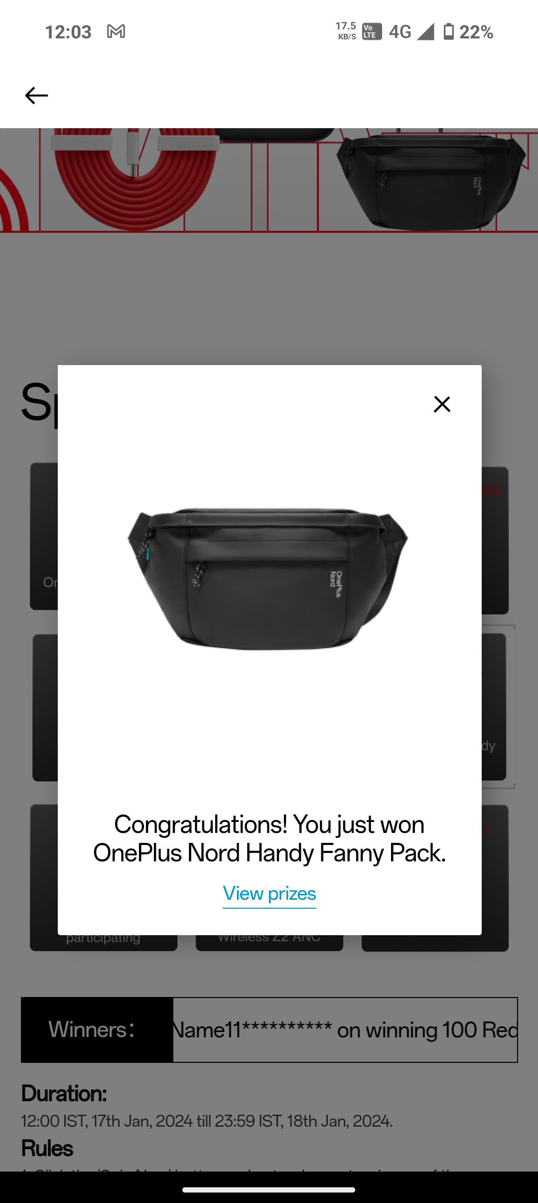 Hello OnePlus RCC Family members,🙌🏻 I just won this amazin