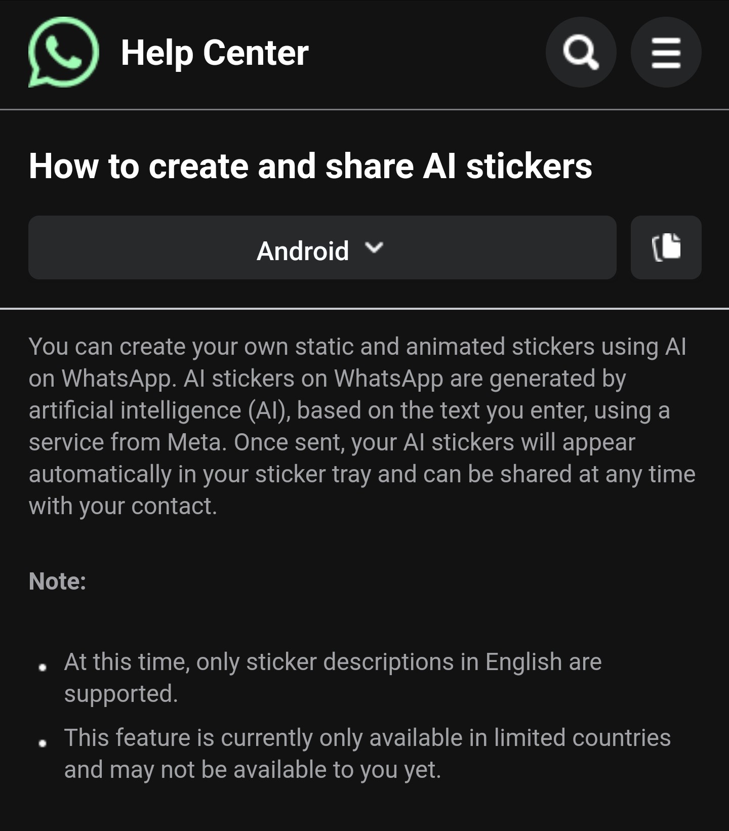 How to convert a photo smart cutout as a sticker in WhatsApp