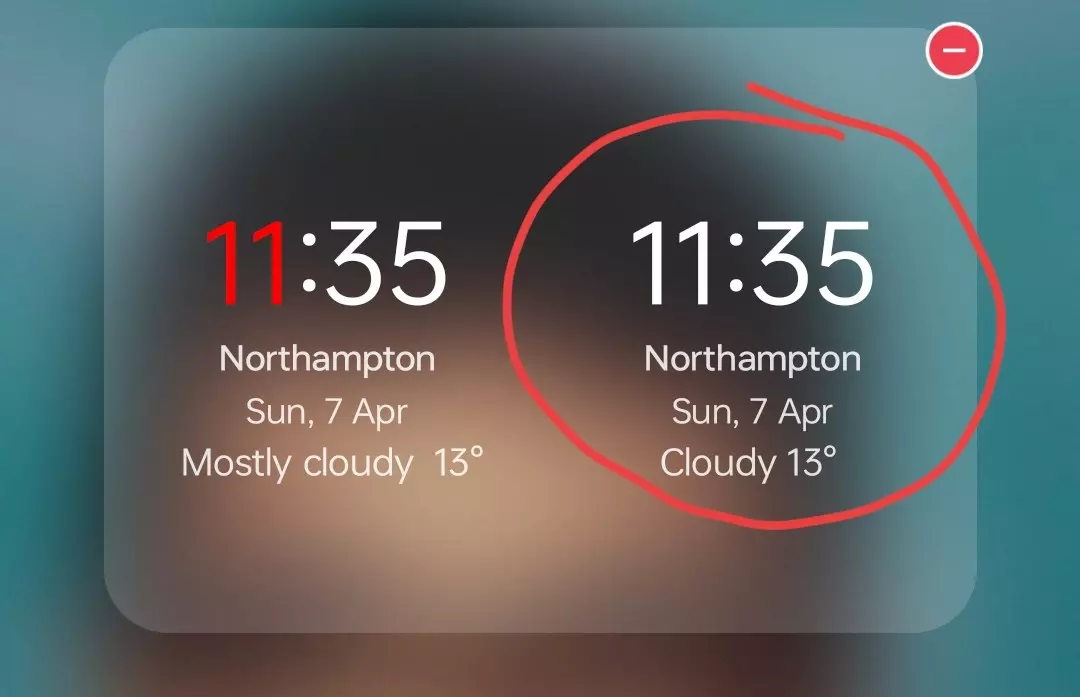 OnePlus 12 - Clock and Weather widget