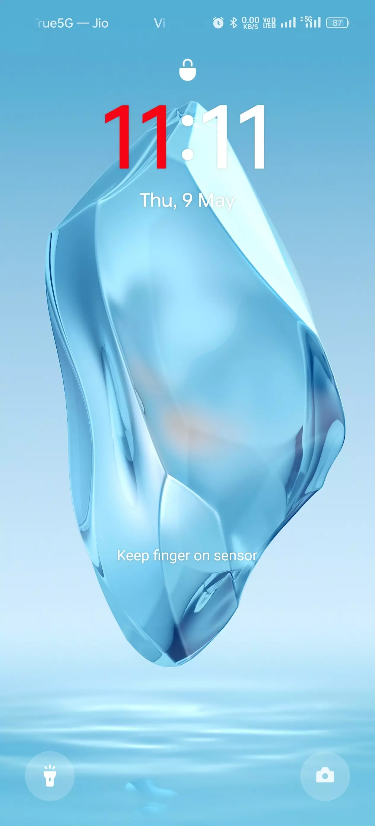 Finger print is not showing pls fix this bug