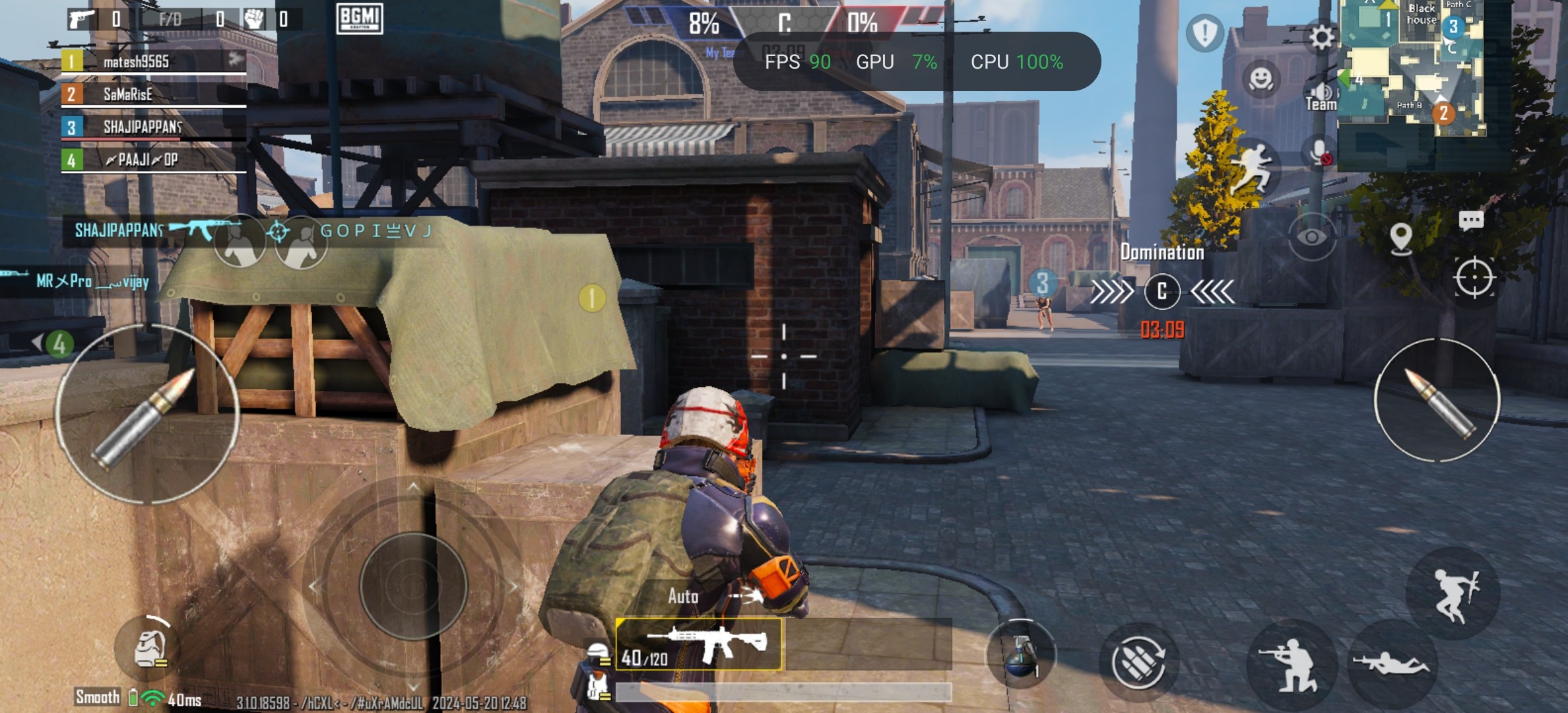 Just Played BGMI in high screen refresh rate setting and in