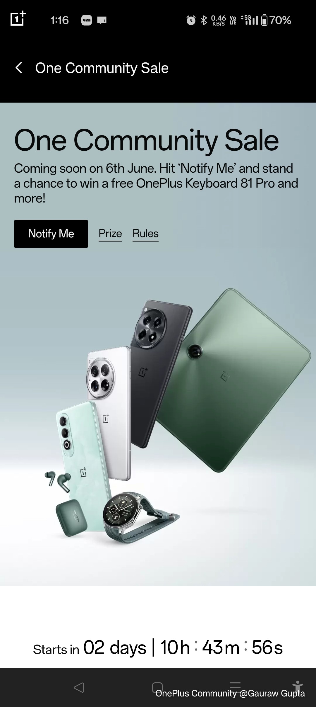 ⏩[ CLOSED] OnePlus community sale🔥Check in OnePlus store ap
