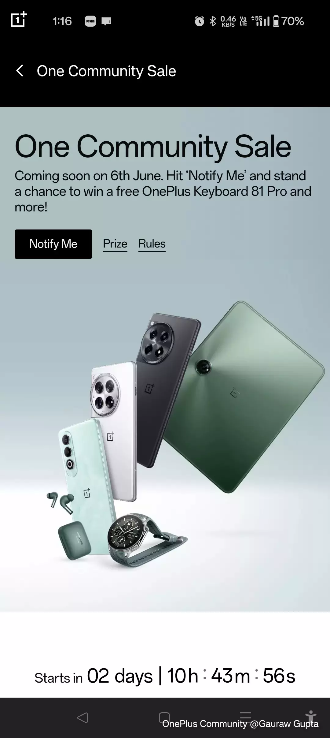 ⏩[ CLOSED] OnePlus community sale🔥Check in OnePlus store ap