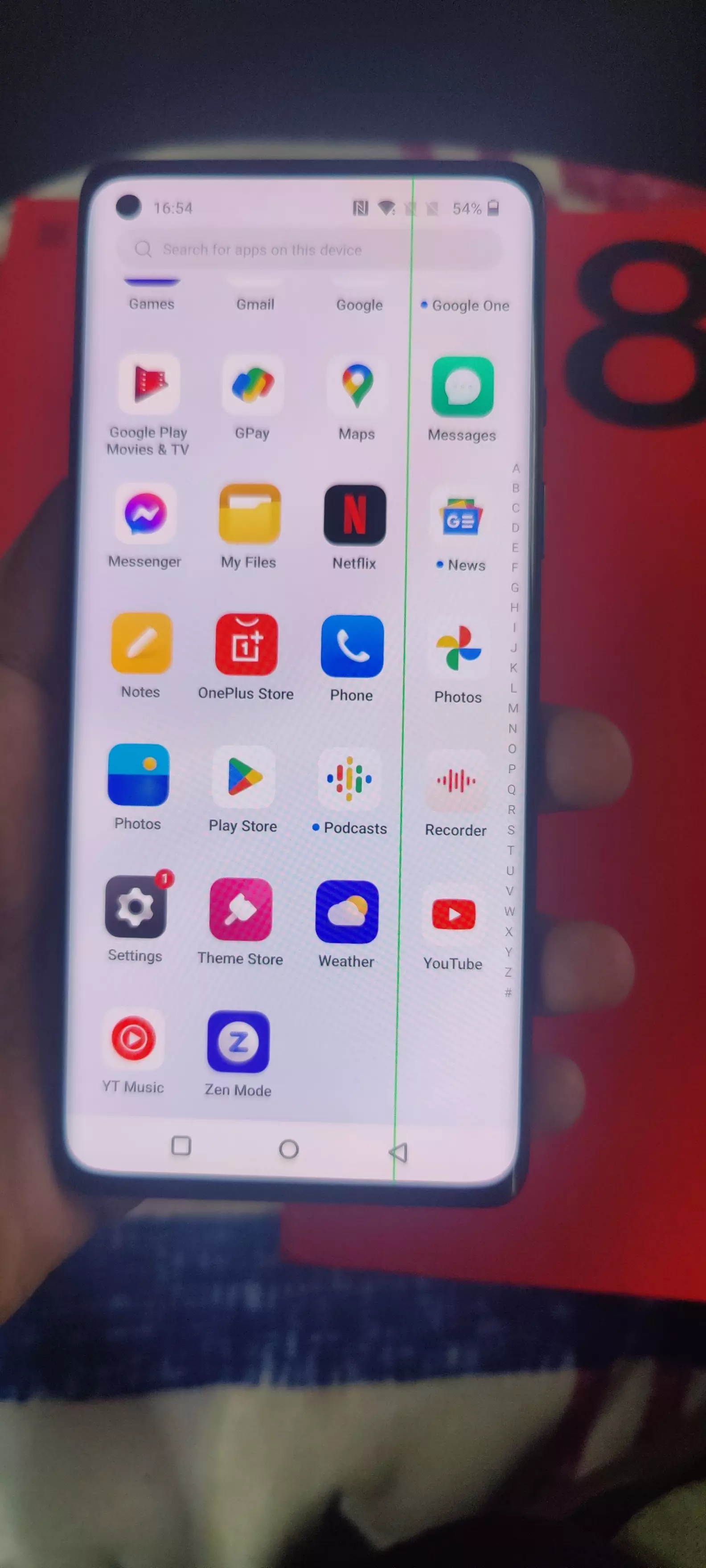 I have OnePlus device got lines on screen.i visited oneplus