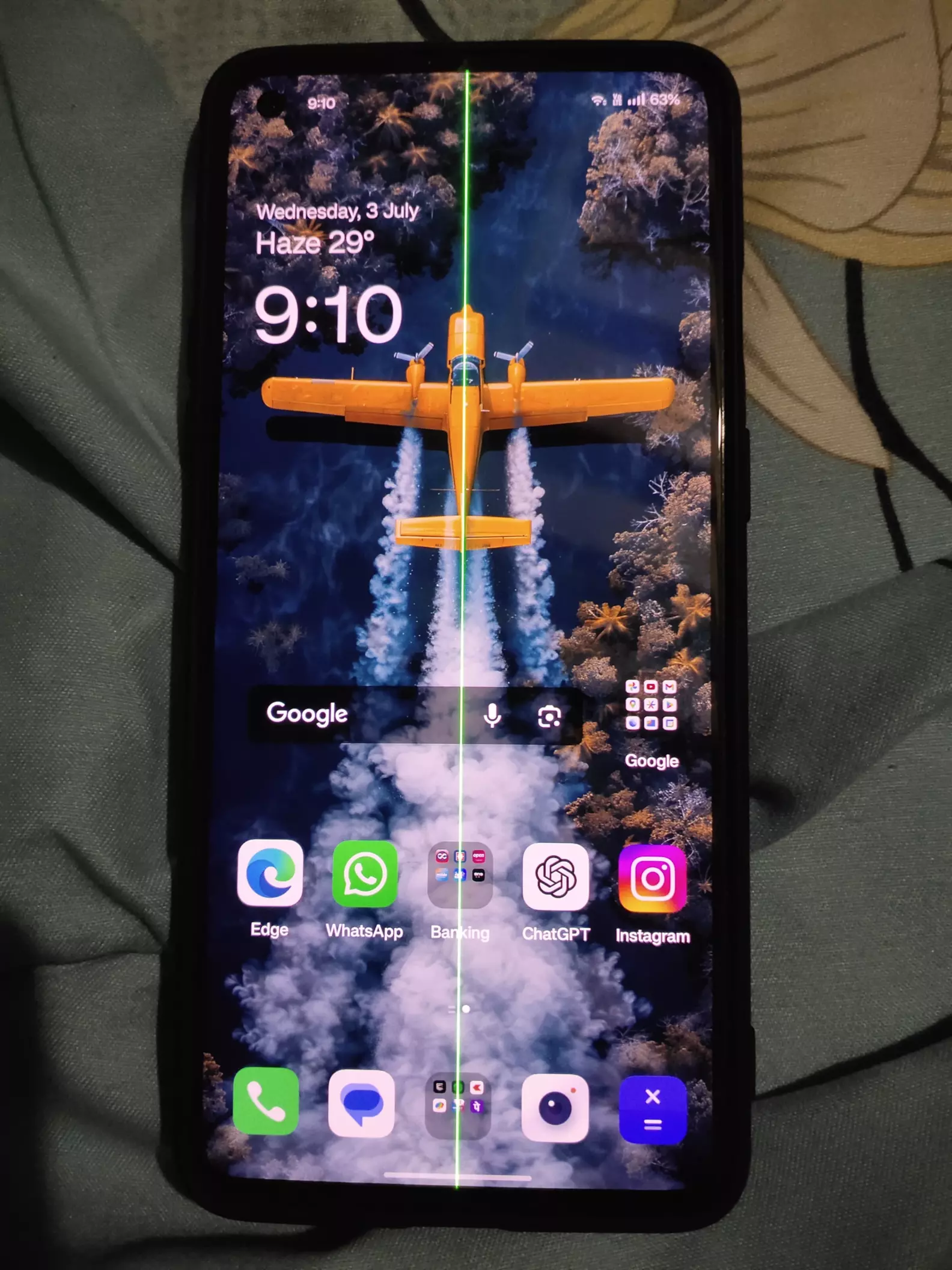 Green line issue after recent system update - OnePlus 9R