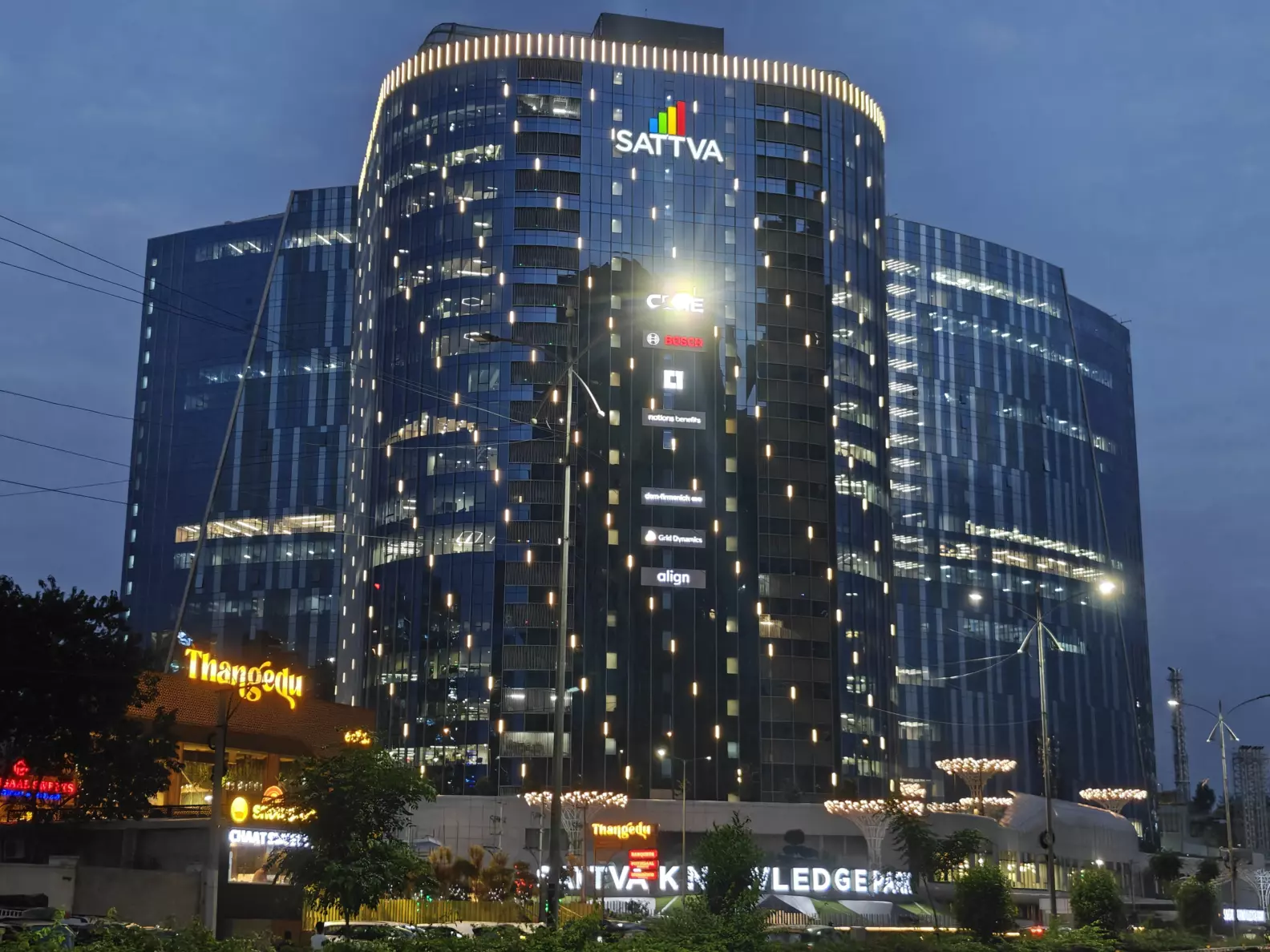 The glory of Sattva knowledge City captured as it is by my O