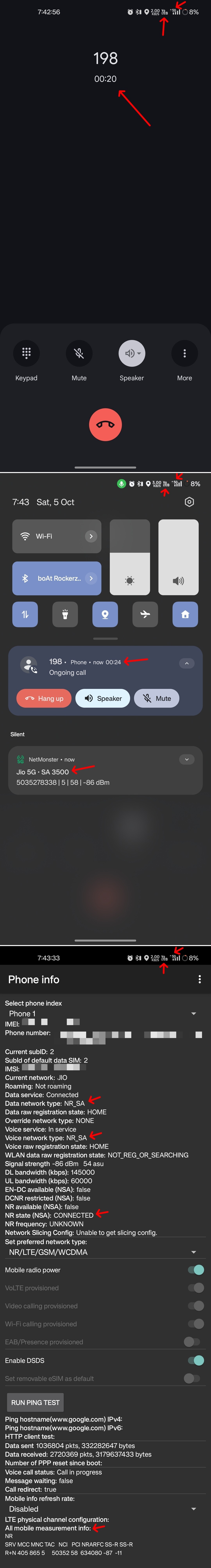 Incorrect Display of VoLTE Icon Instead of VoNR on OnePlus Devices
