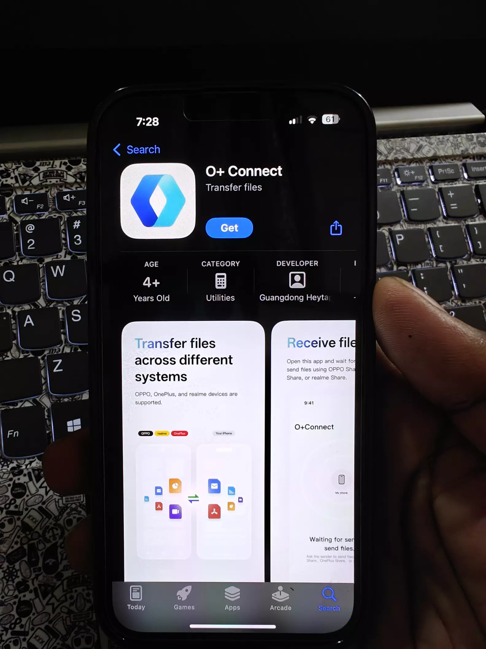 O+ connect app now available in app store for iPhone. This a