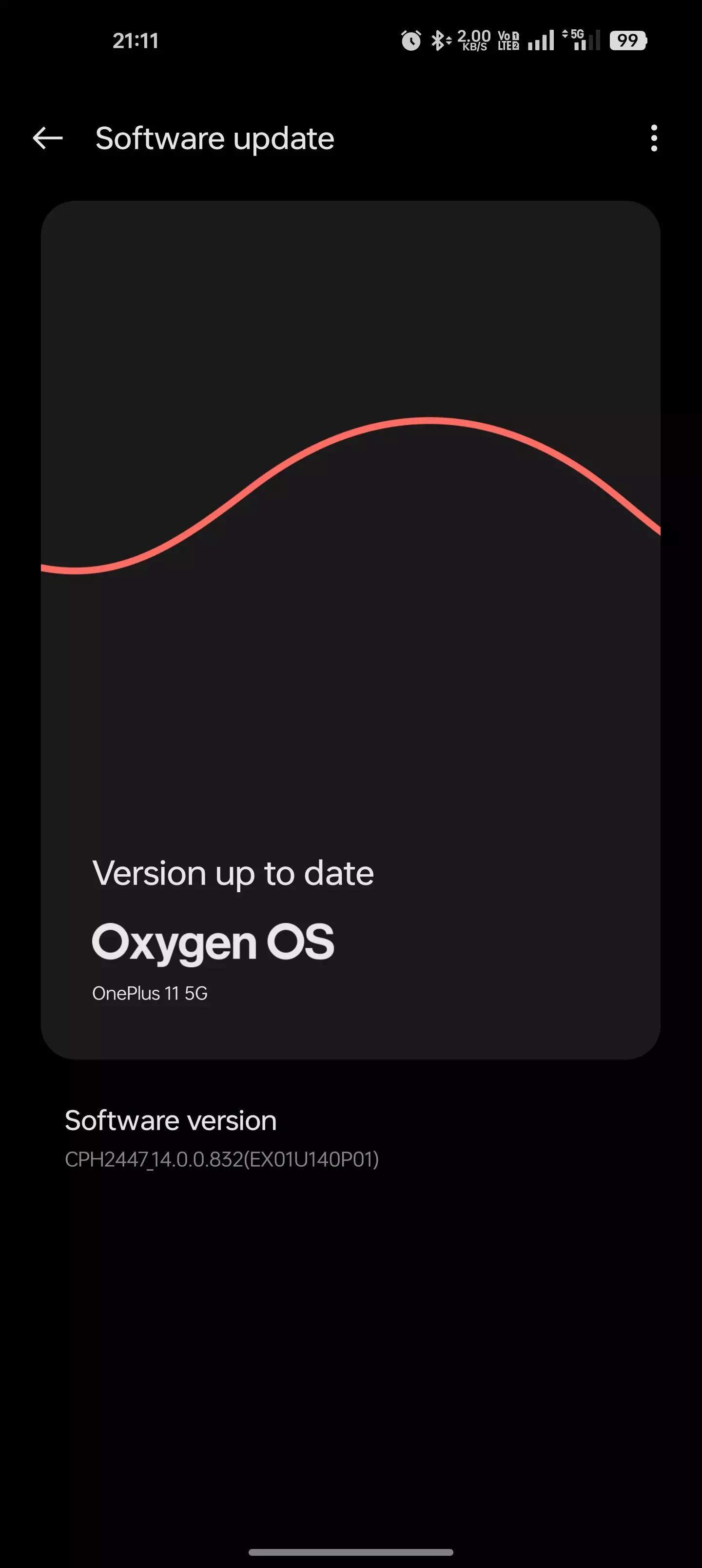 In my OnePlus 11, the latest version of OxygenOS was release