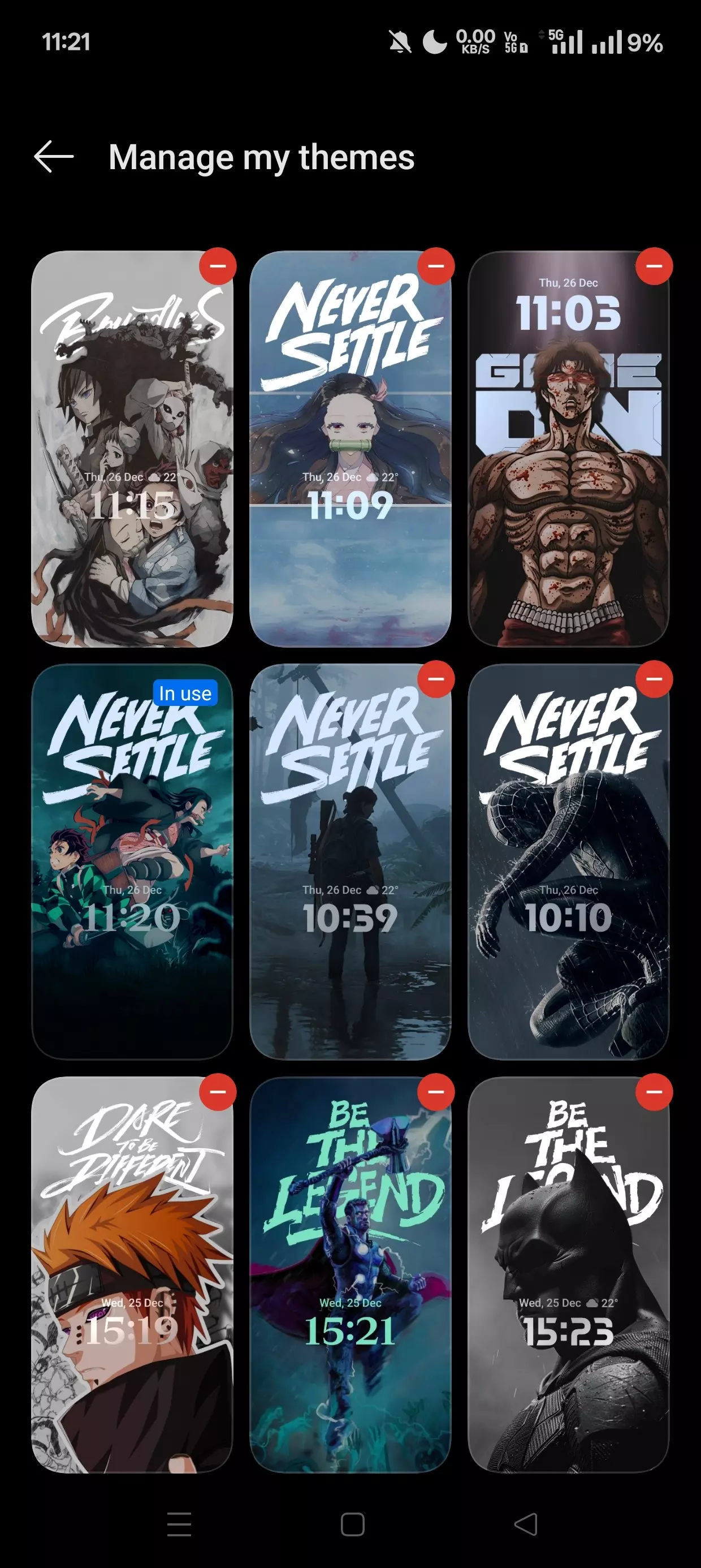 Here is my flux themes wallpaper collection (Anime character