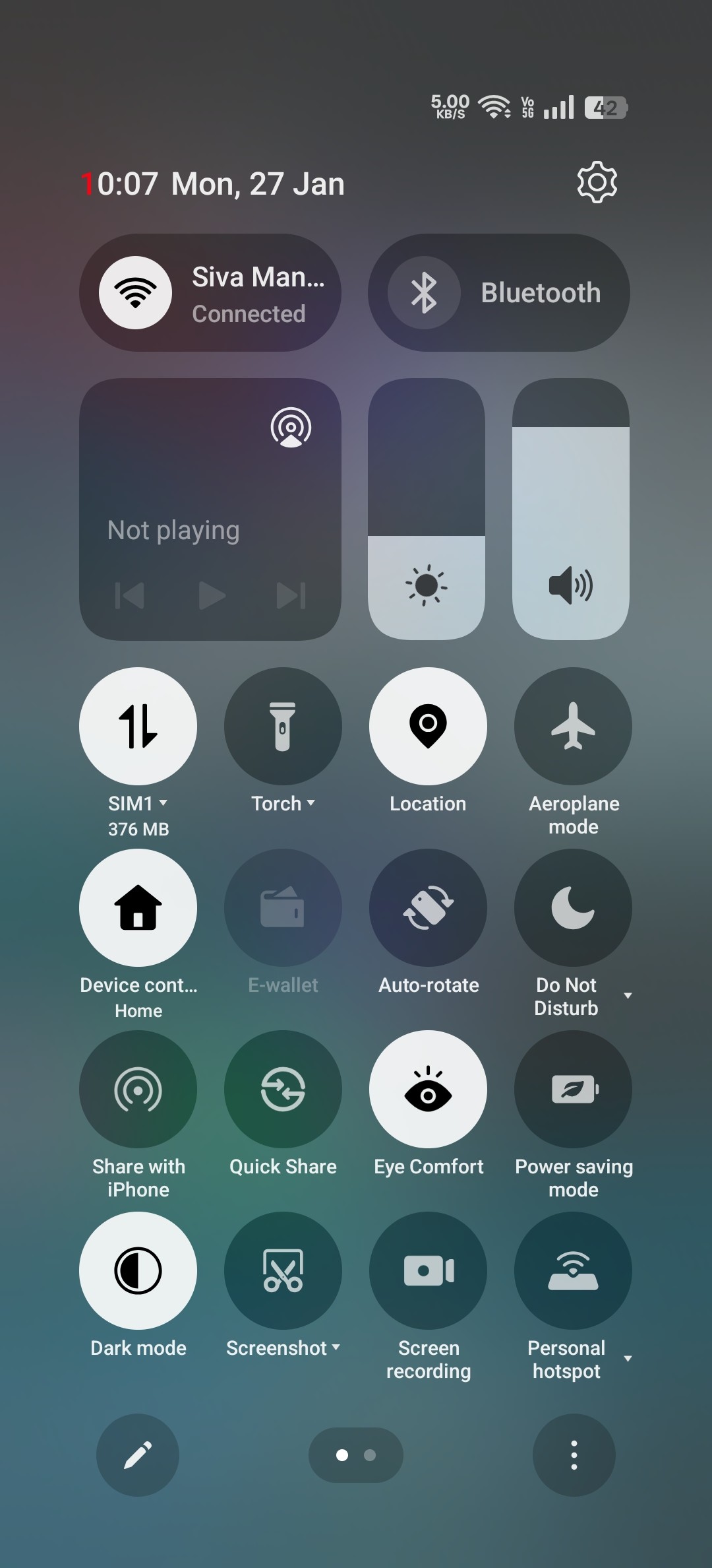 Quick settings tile shape