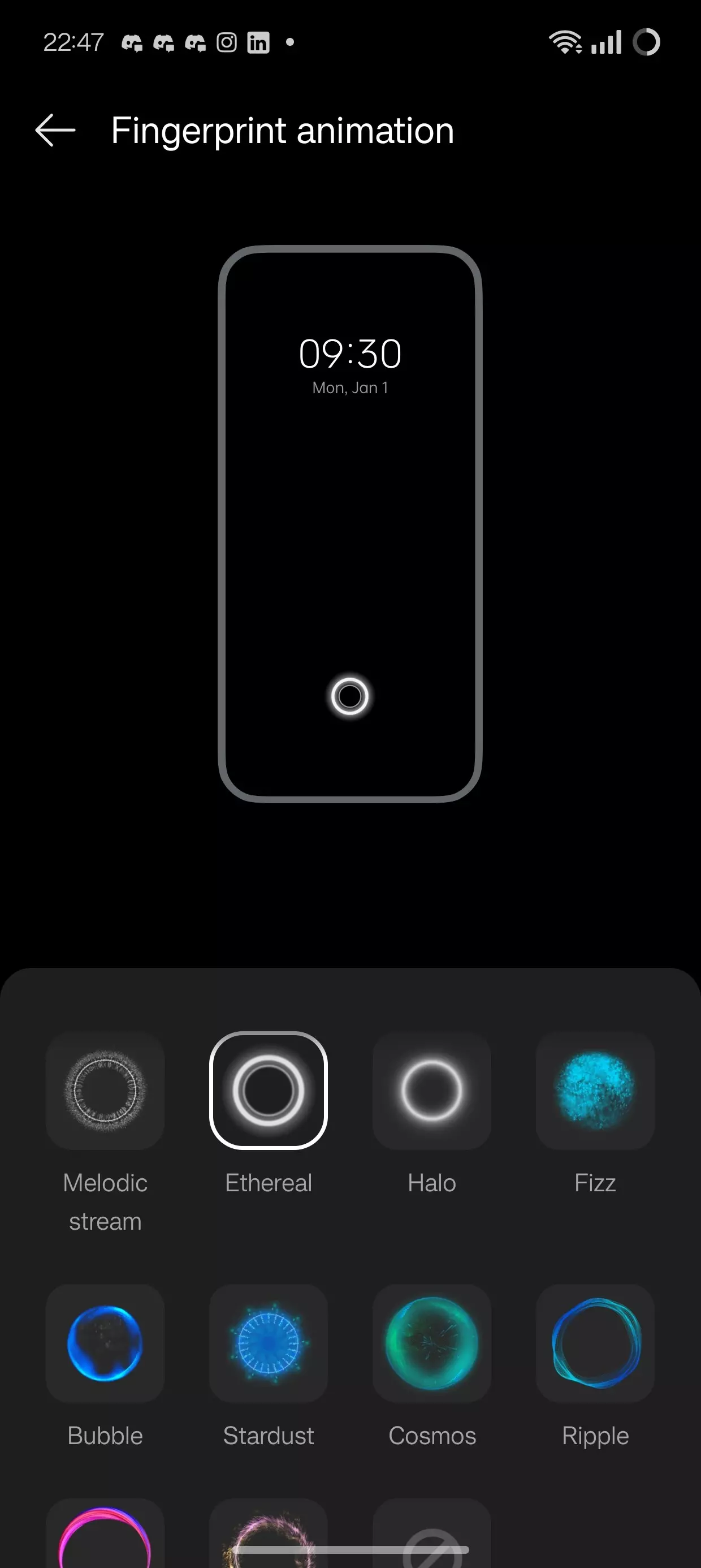 Just discovered 2 new fingerprint animations.