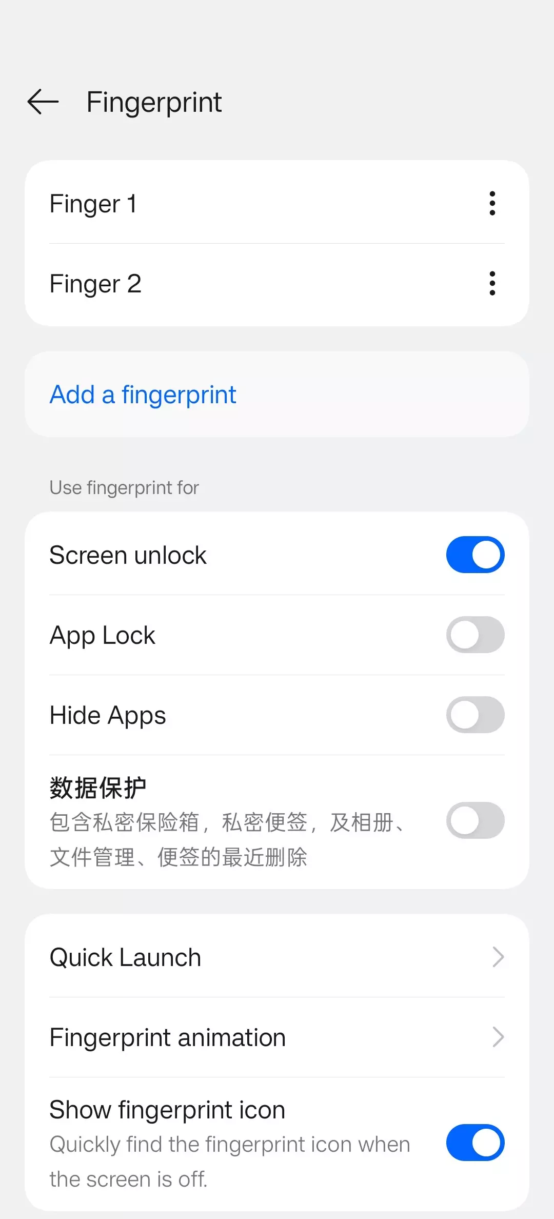 Showing chinese language