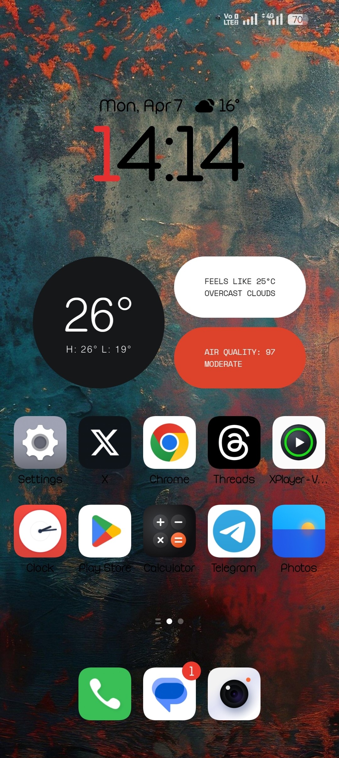 Oneplus 13 Home screen clock widget issue