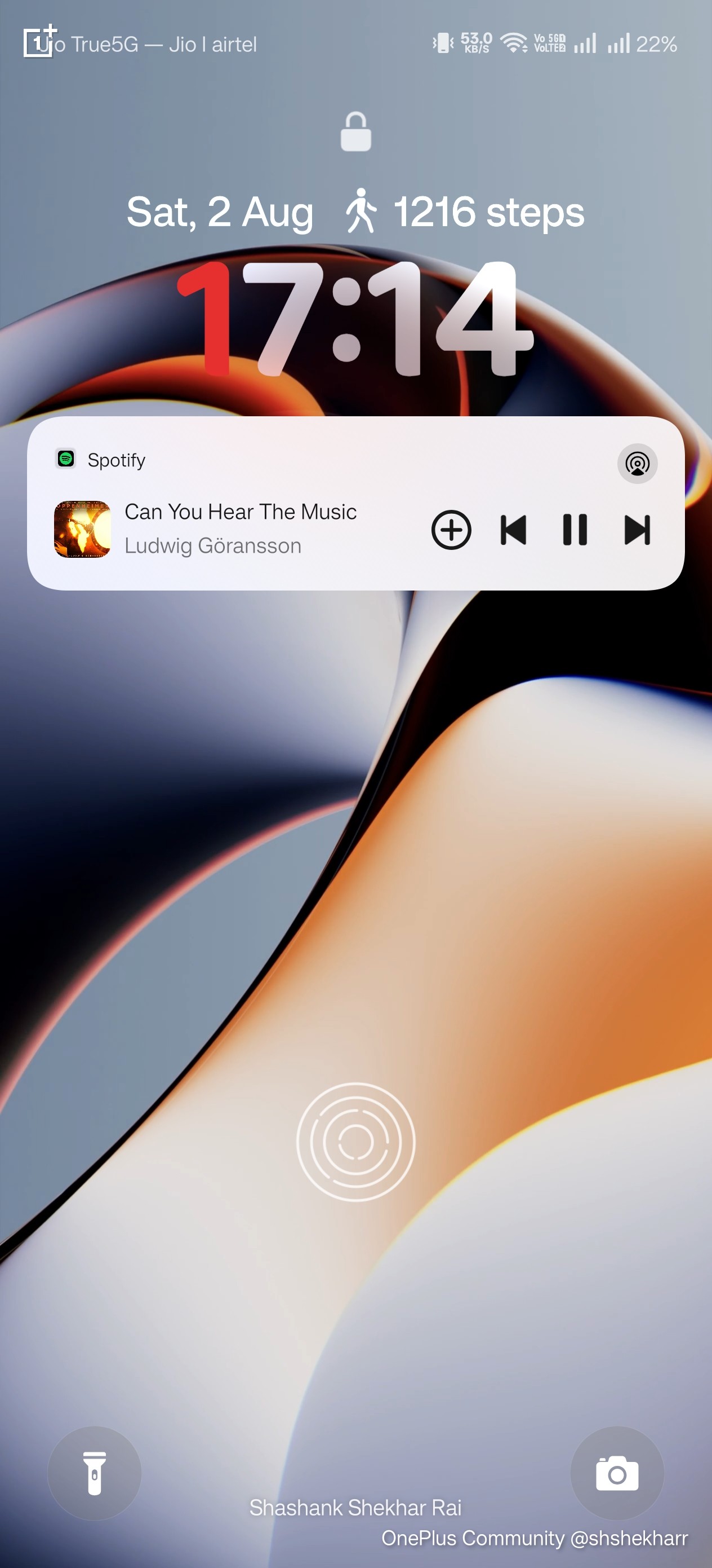Lockscreen Music Widget