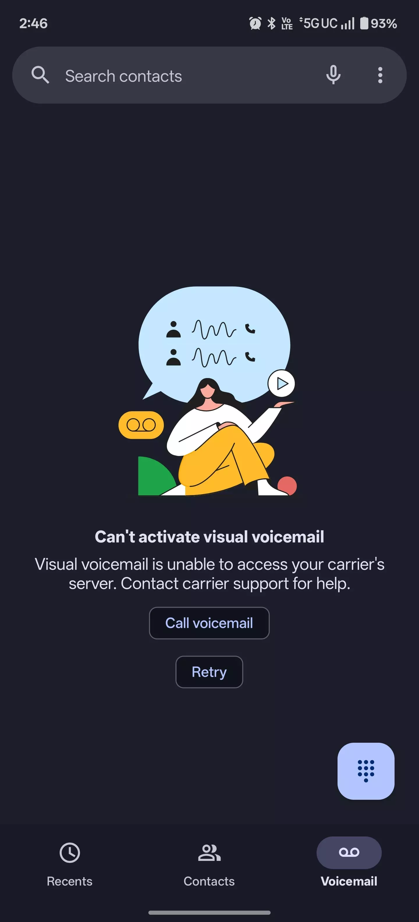 T-Mobile Visual voicemail