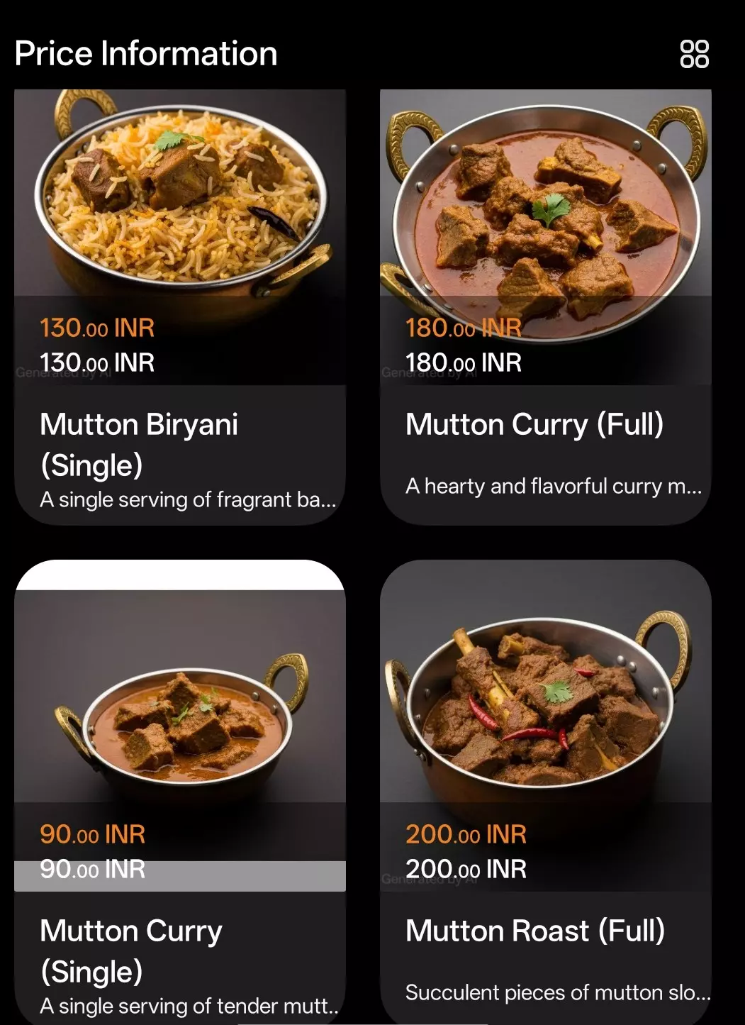 YumSee helping me translate the "All Malayalam Menu" from my