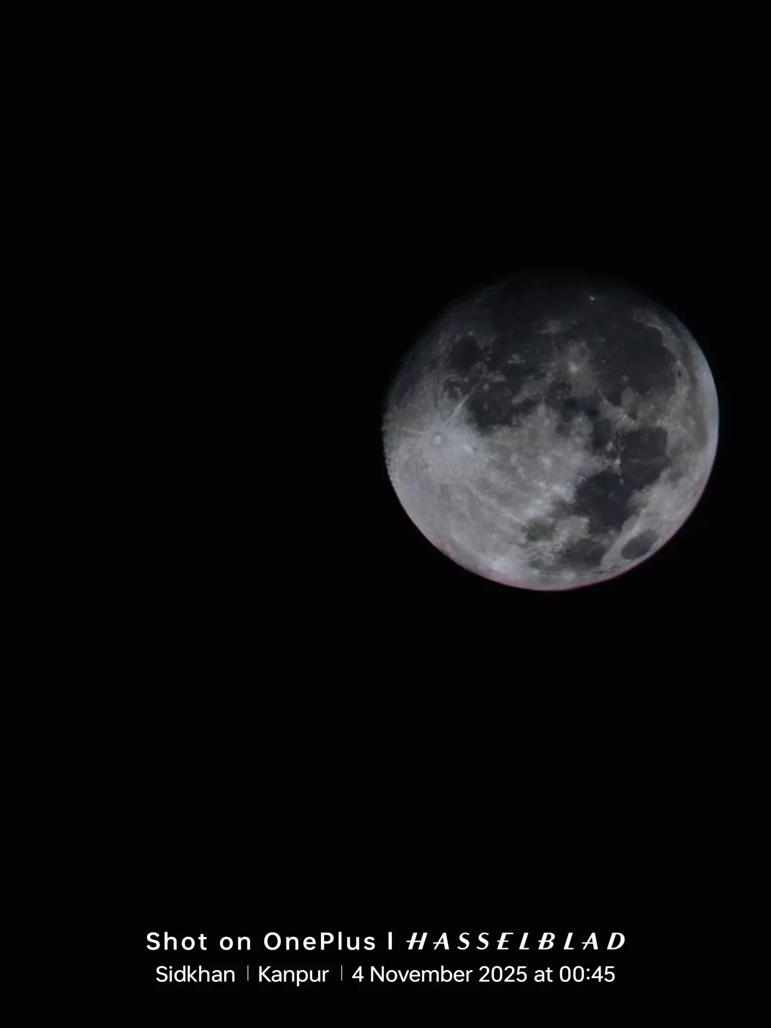 Very clear moon snap