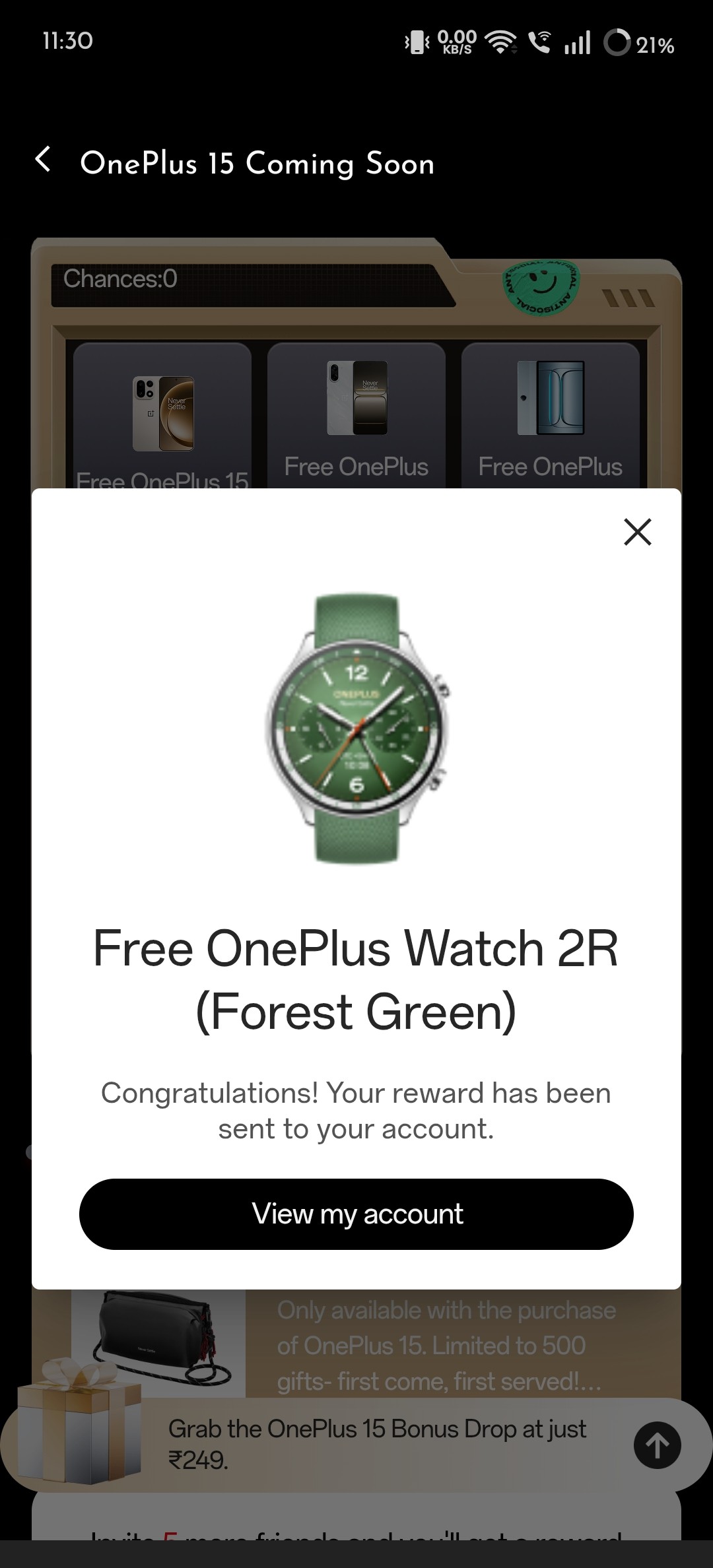 New Rewards Unlocked!!New Gear Unveiled!!Free Oneplus Everyd