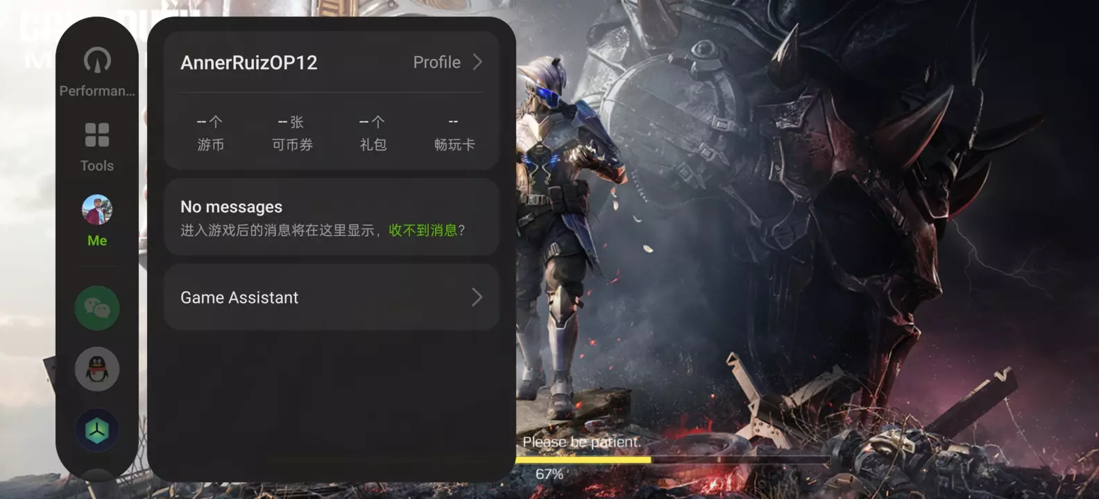 So the game assistant app was updated with no notification o