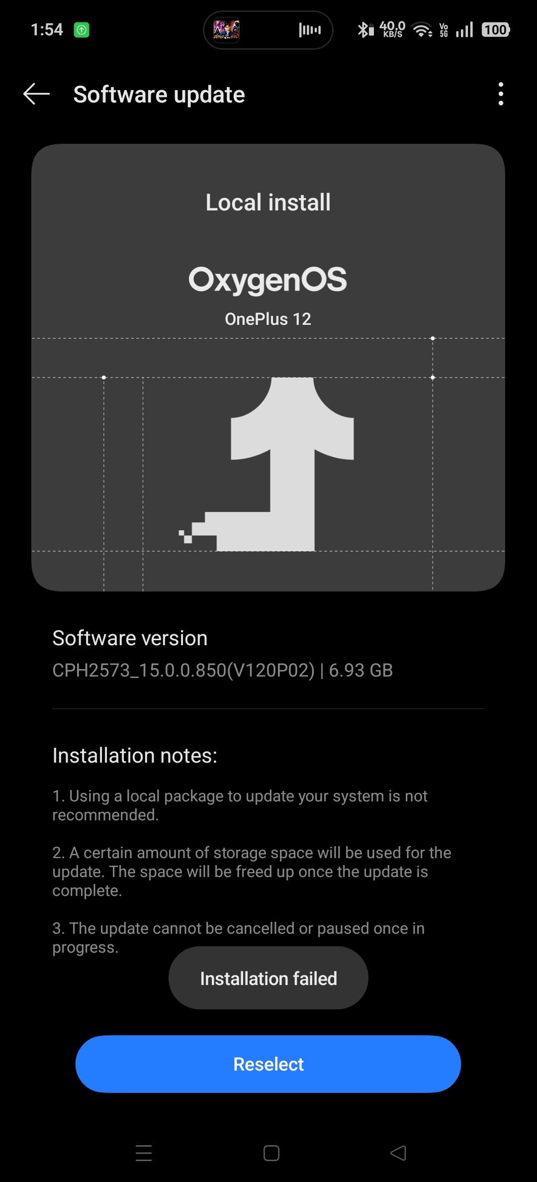 Oneplus 12 Roll back