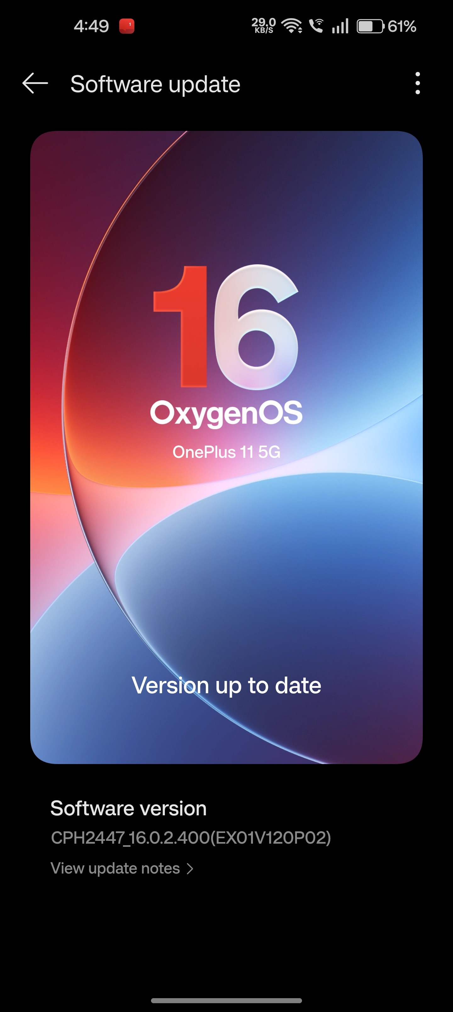 I have updated to Oxygen OS 16.0.2It's not making any differ