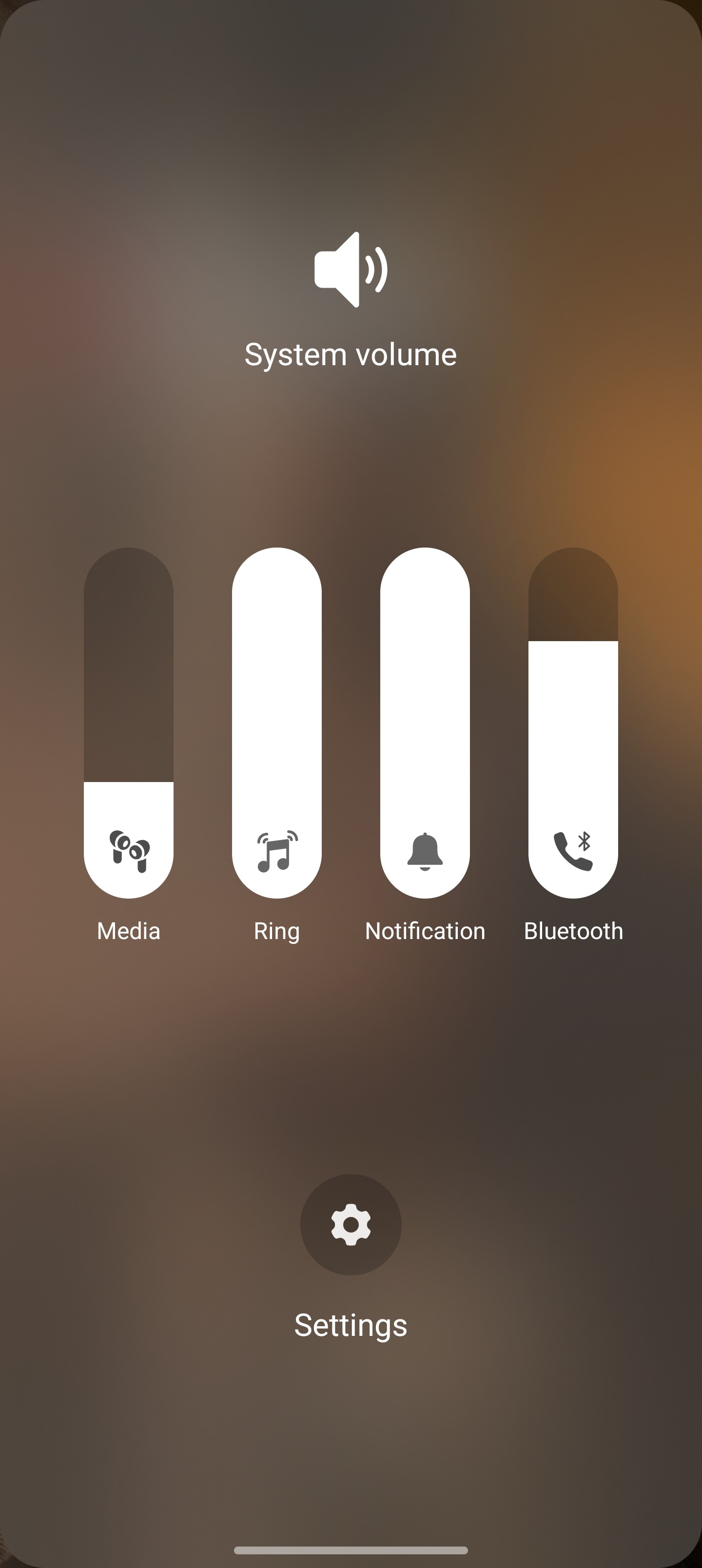 Why is there separate control for media volume and Bluetooth