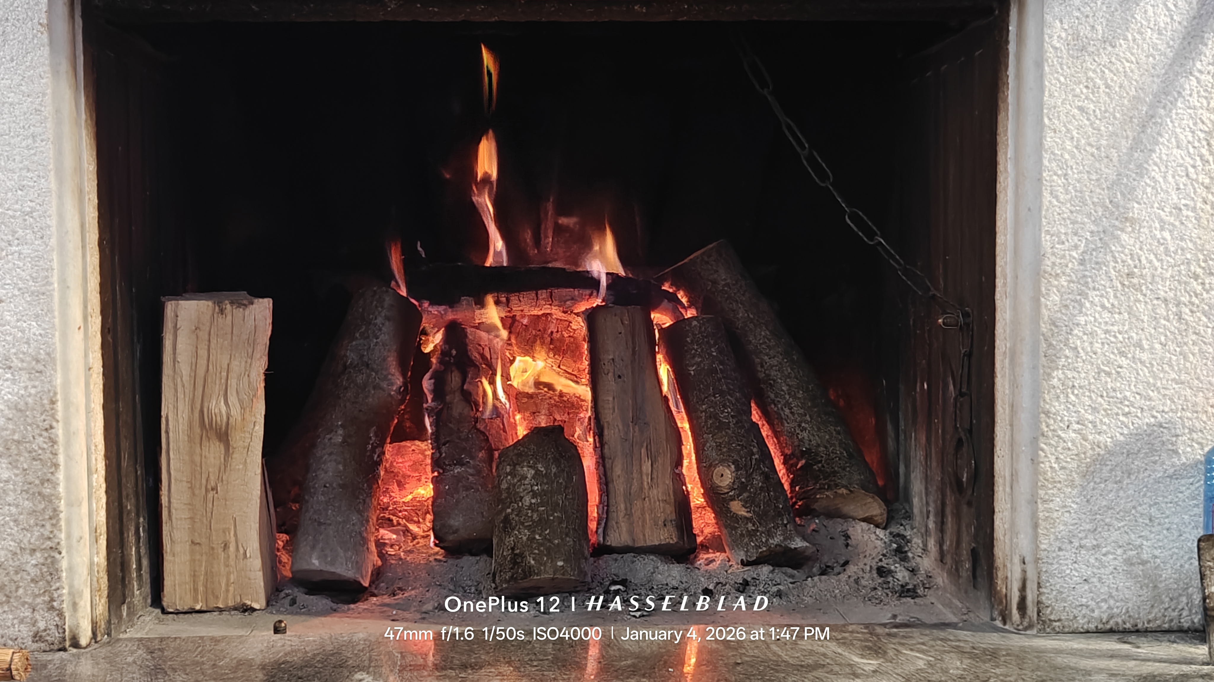 Stonehenge in the fireplace.Strange how the wood burned into