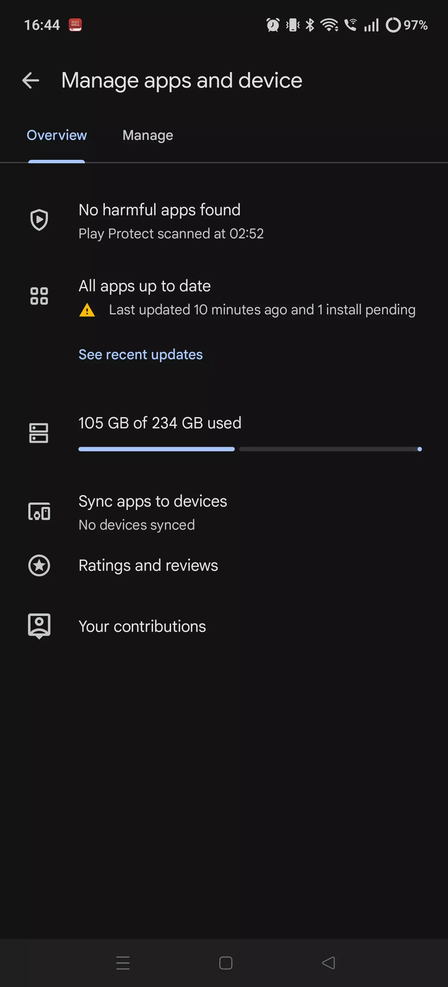 1 Install Pending