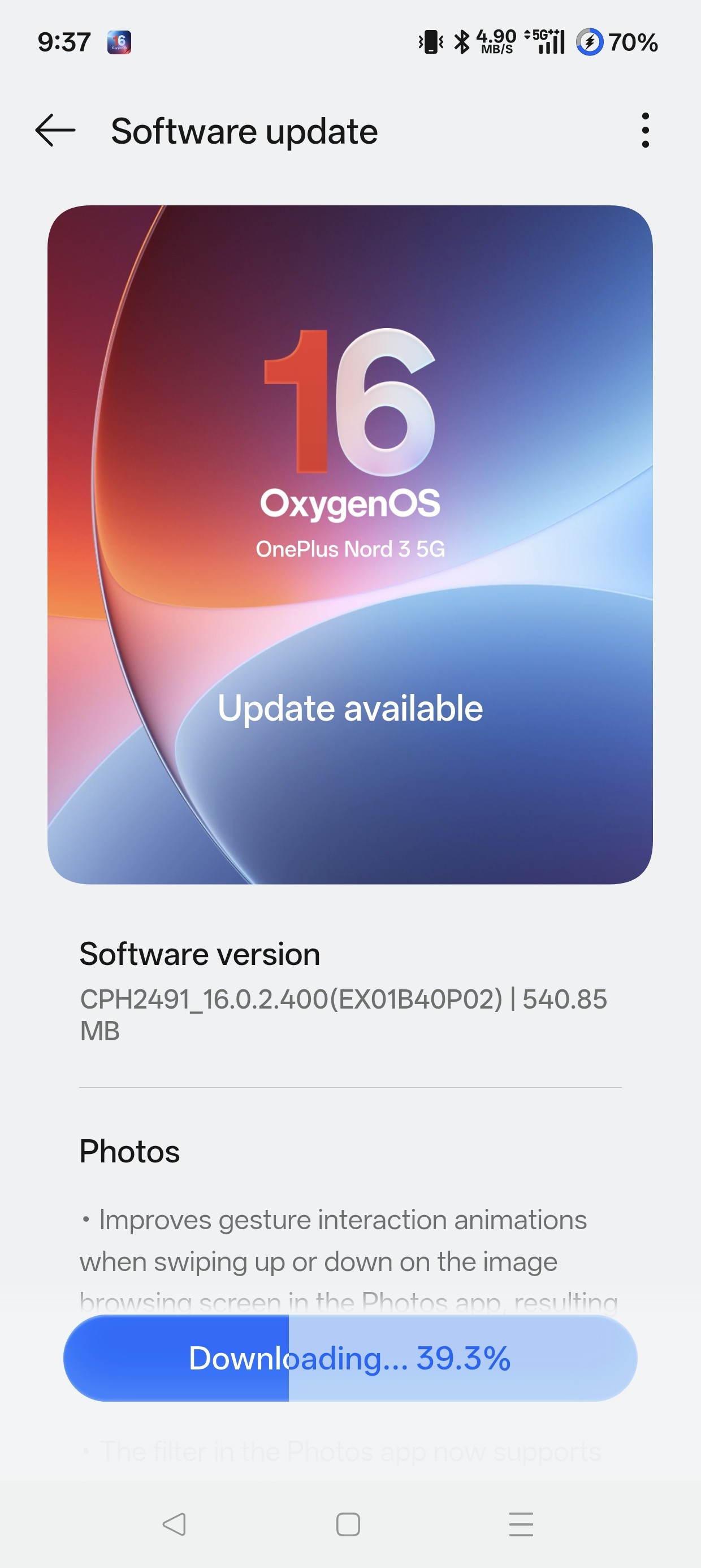 New SOTA Update in OnePlus 12