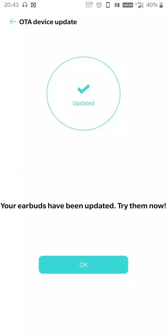 Hey melody app for oneplus buds z not upgrading firmware