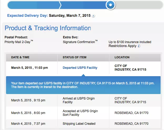 Anybody having issues with USPS?