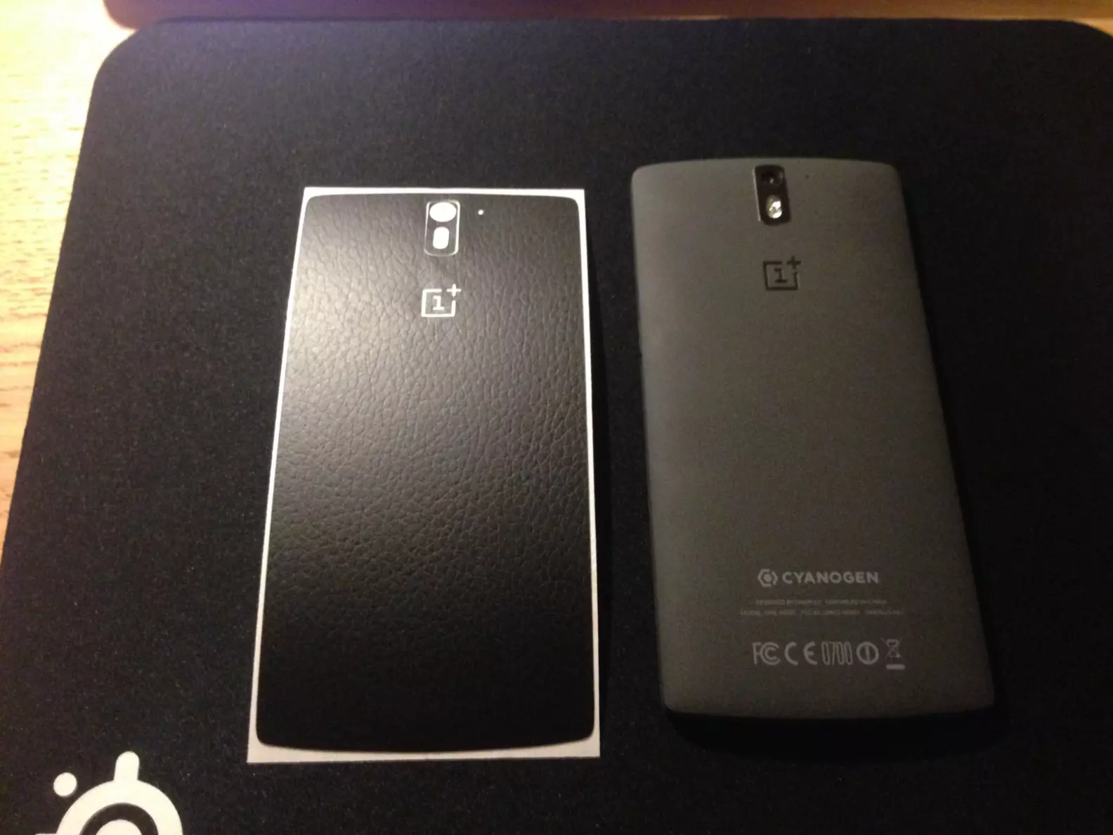 dBrand Black Leather Skin for OnePlus One